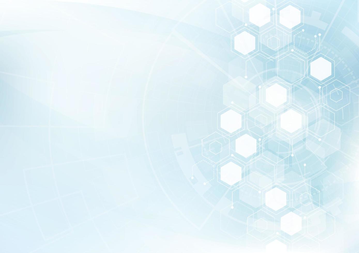 Abstract background hexagons design. Science futuristic energy technology. Hi-tech digital ...