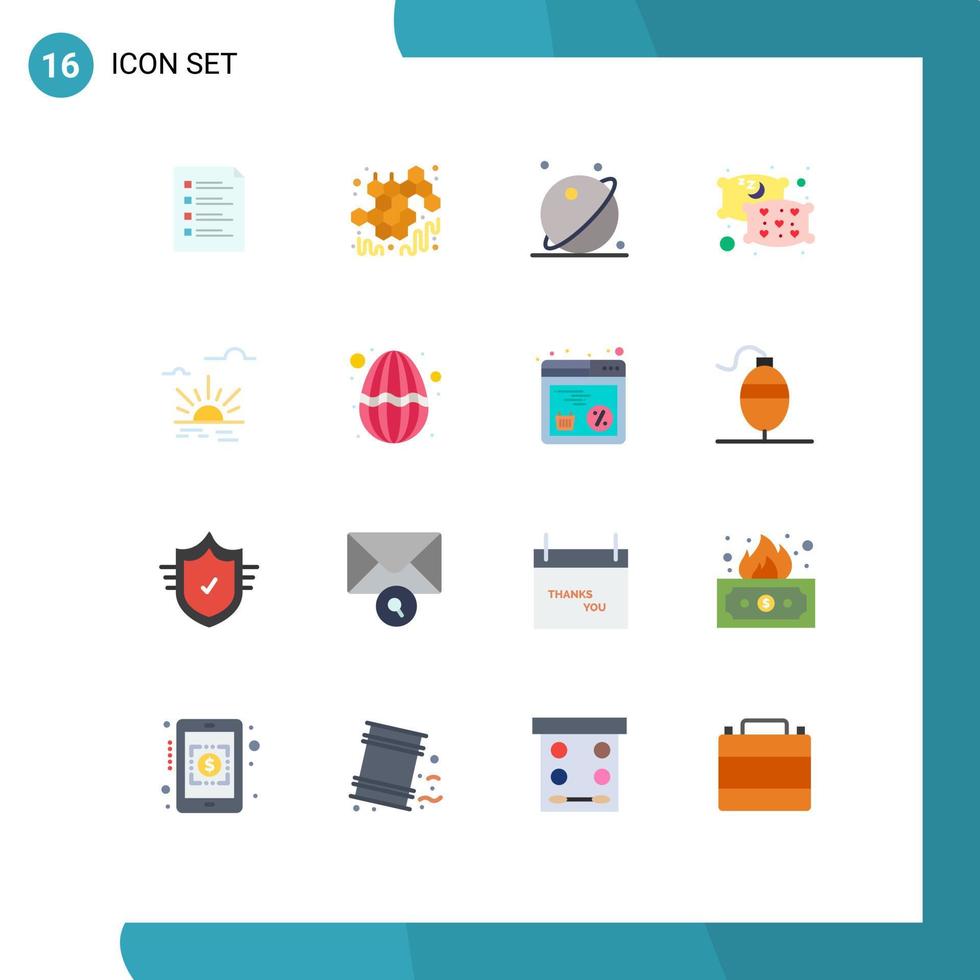 16 Universal Flat Colors Set For Web And Mobile Applications Relax System Honey Space Orbit