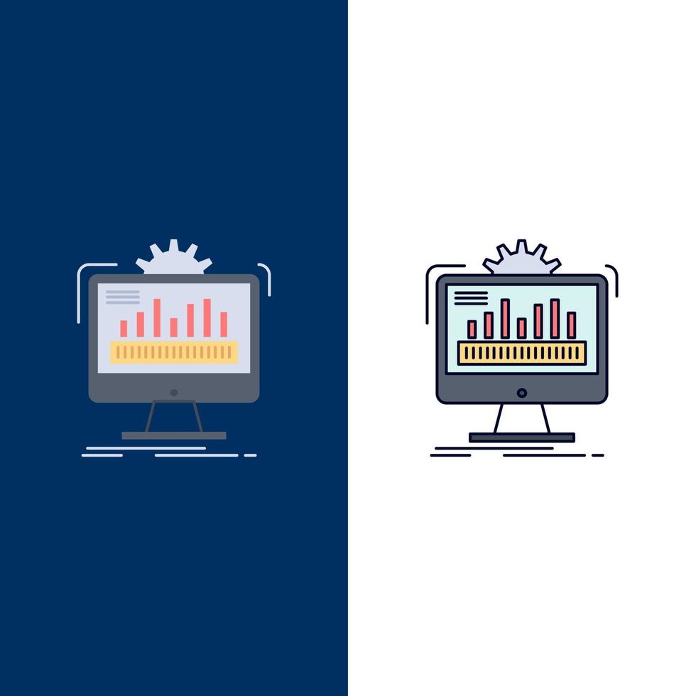 Dashboard Admin Monitor Monitoring Processing Flat Color Icon Vector 14991266 Vector Art At Vecteezy