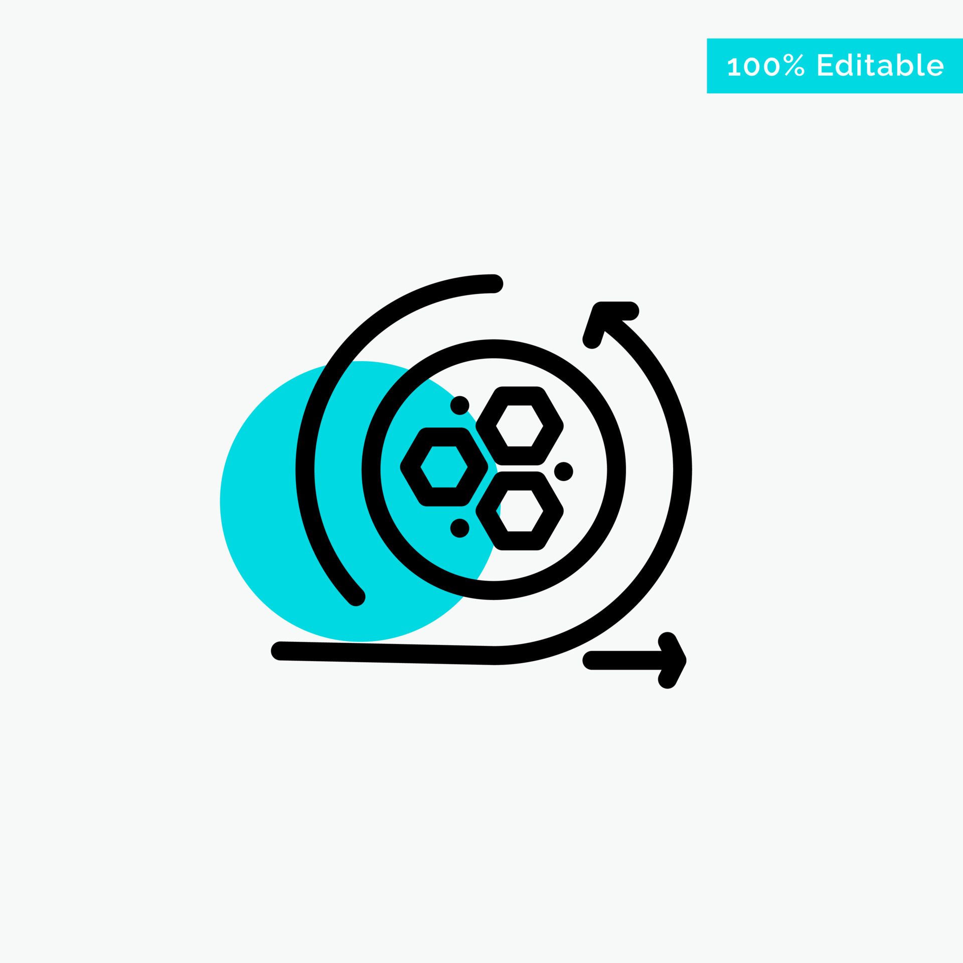 Modeling Api Modeling Science turquoise highlight circle point Vector icon 14991836 Vector Art ...