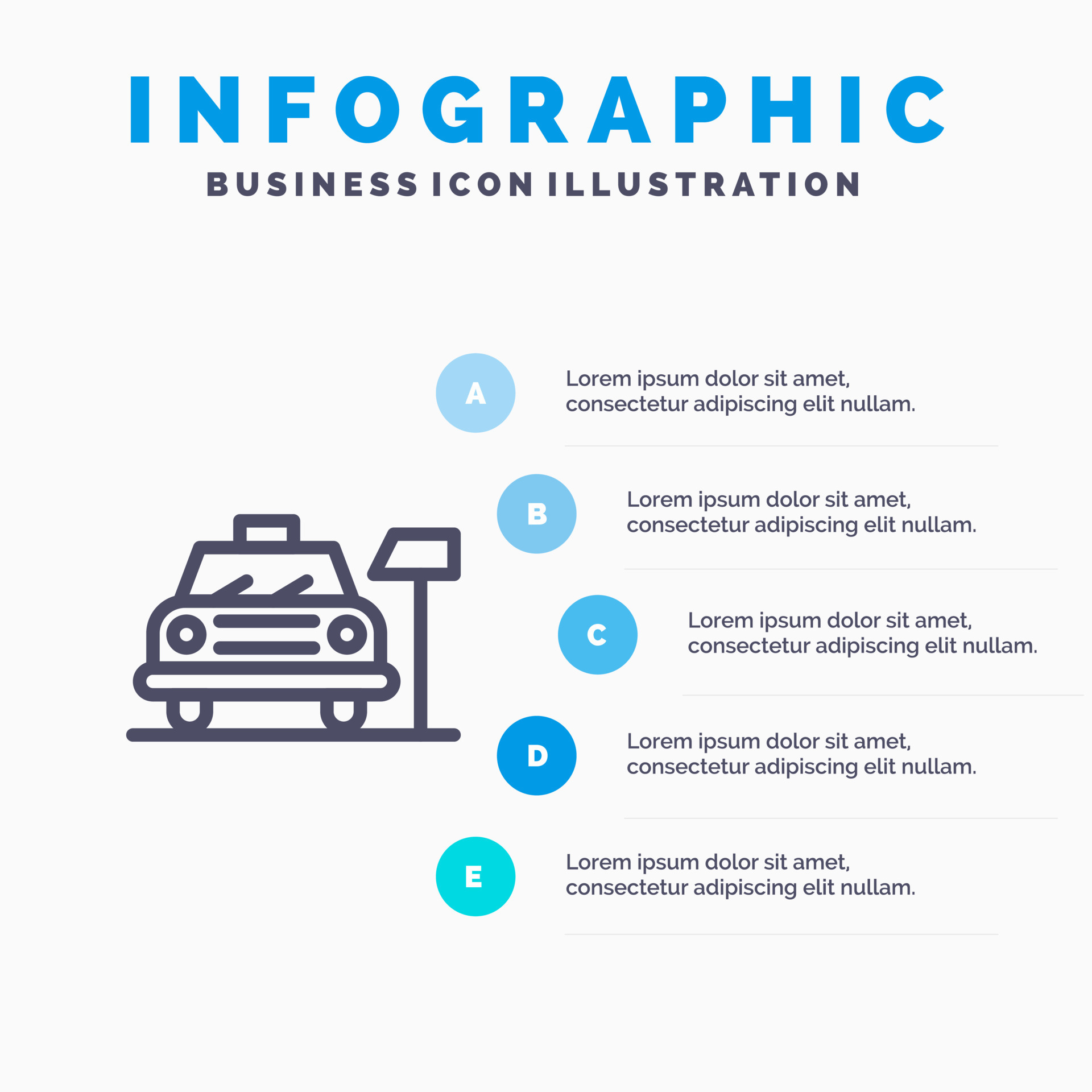 Car Parking Hotel Service Blue Infographics Template 5 Steps Vector ... Car Parking Hotel Service Blue Infographics Template 5 Steps Vector ...