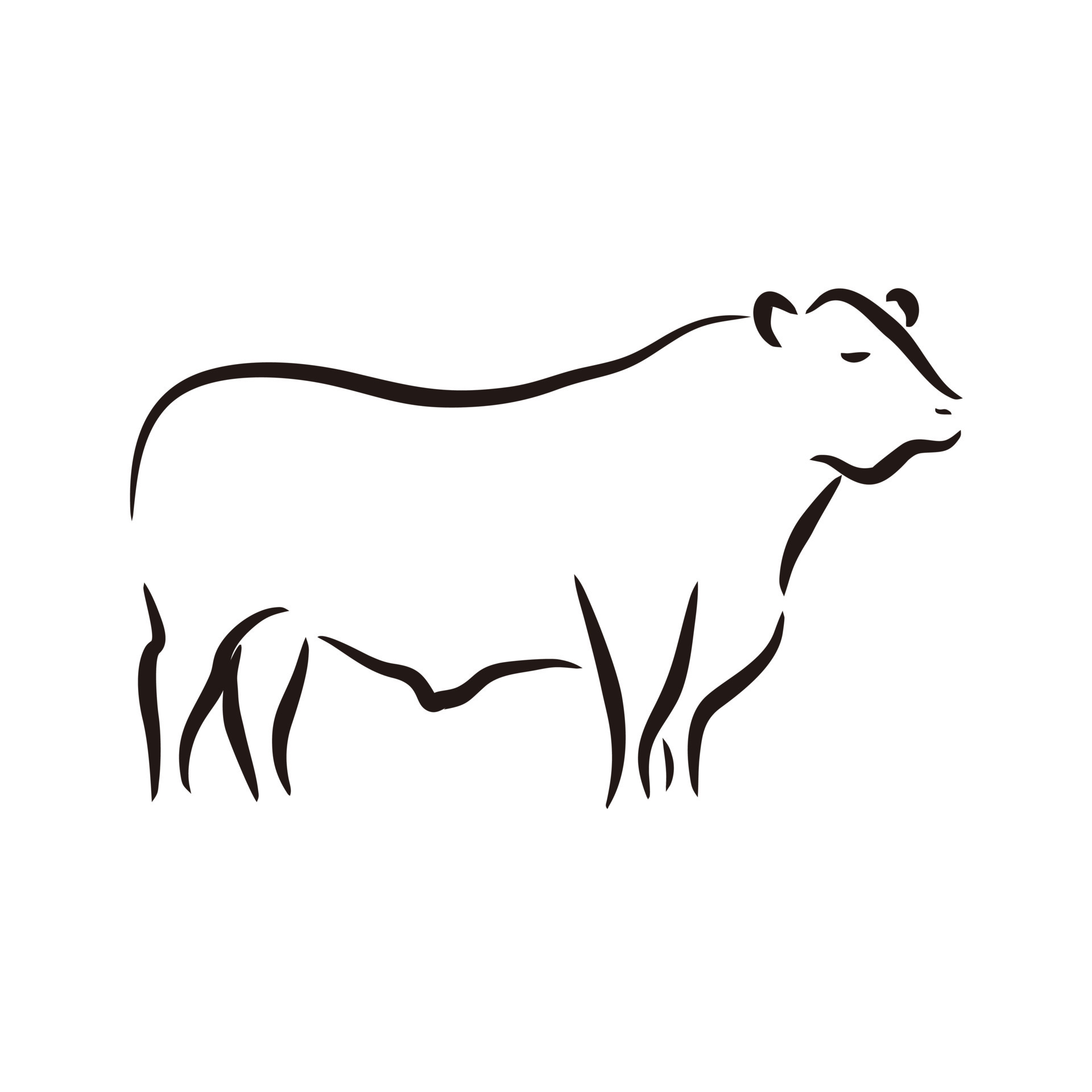 Creative Logo Design For Angus Cattle Farm Vintage Emblem Template Design Illustration 14993253