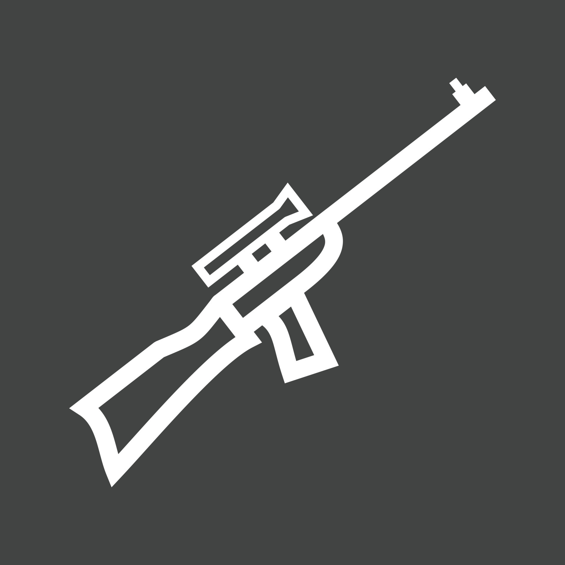 Sniper Line Inverted Icon 14999095 Vector Art At Vecteezy