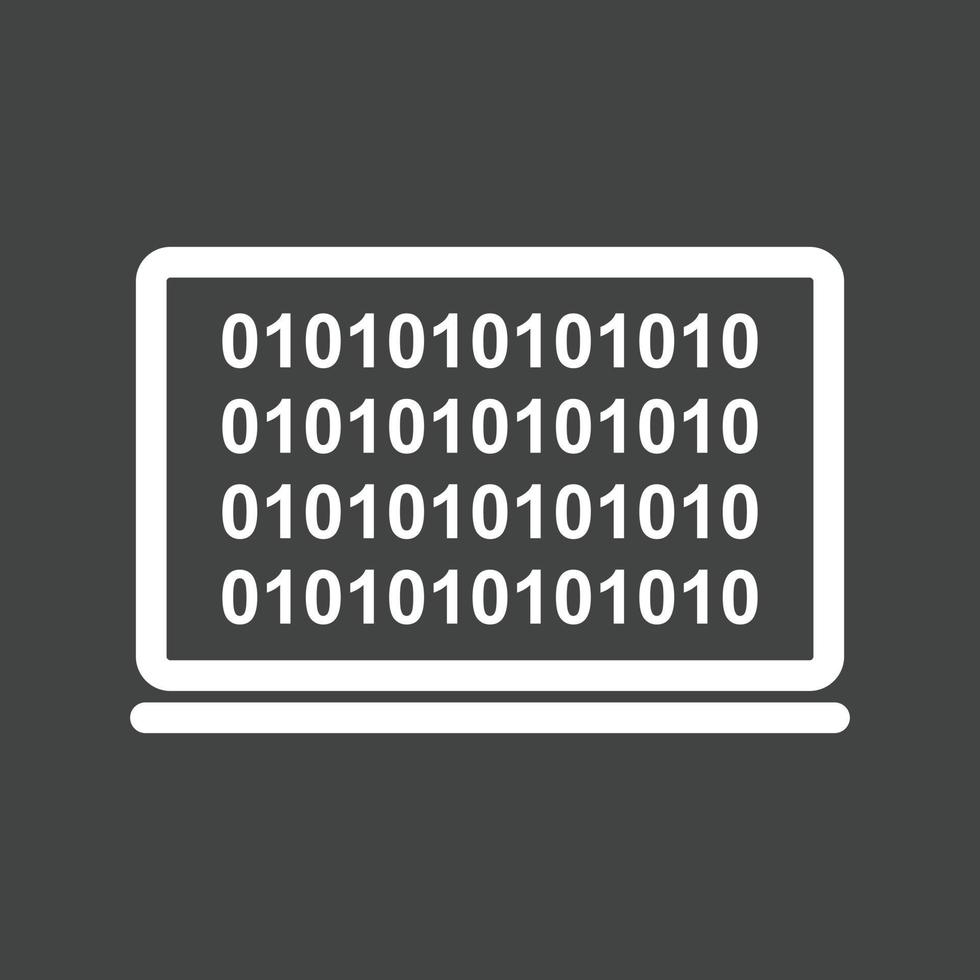 Computer Binary Code Line Inverted Icon 14999662 Vector Art at Vecteezy