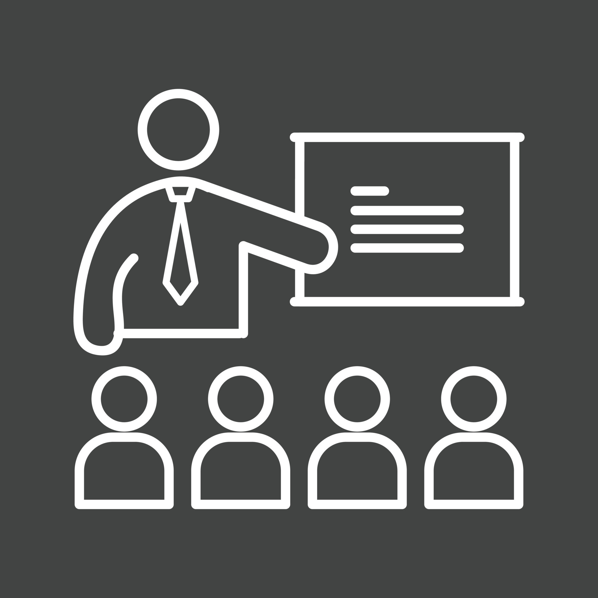 Lecture Line Inverted Icon 15000221 Vector Art at Vecteezy