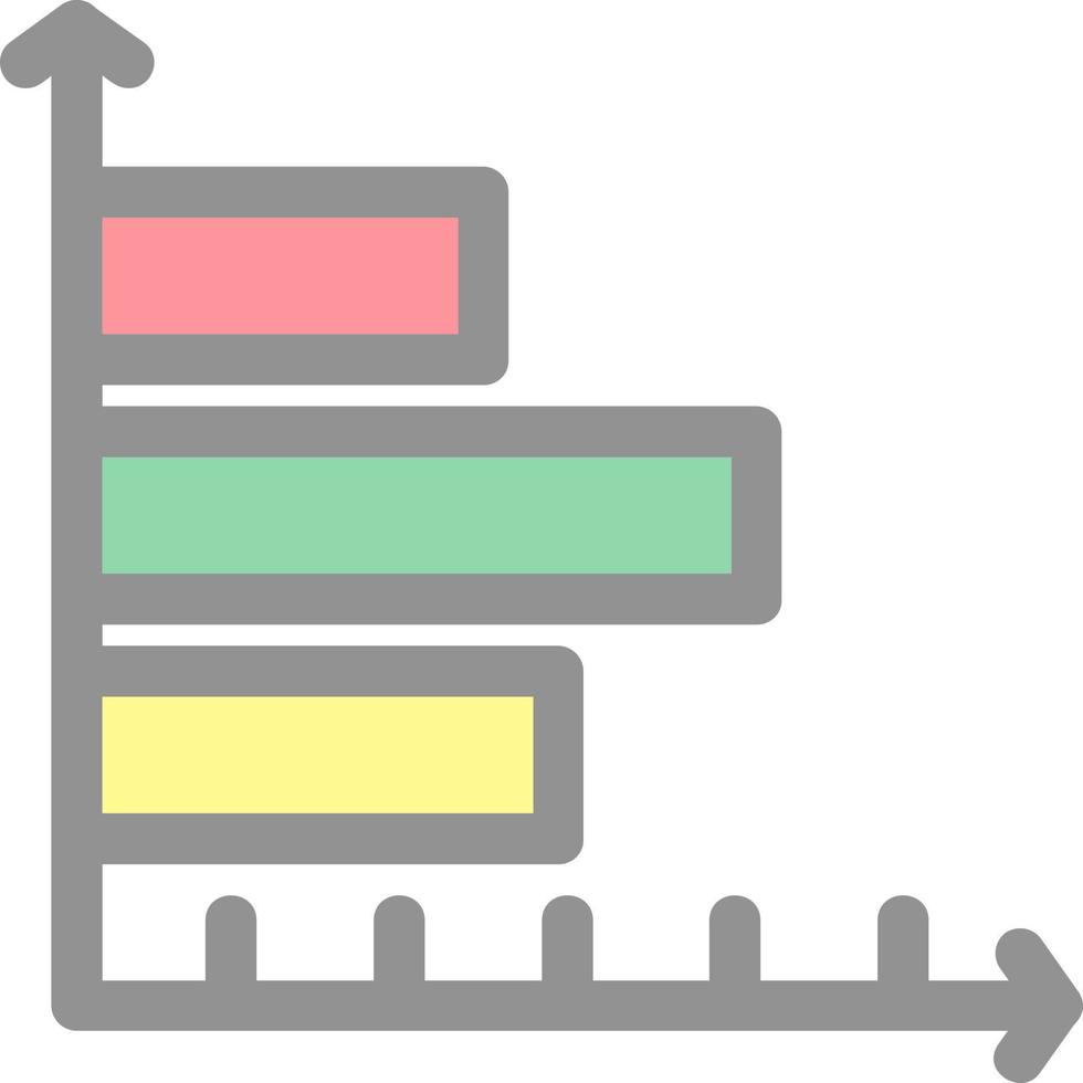 Horizontal Bar Chart Vector Icon Design 15001722 Vector Art at Vecteezy