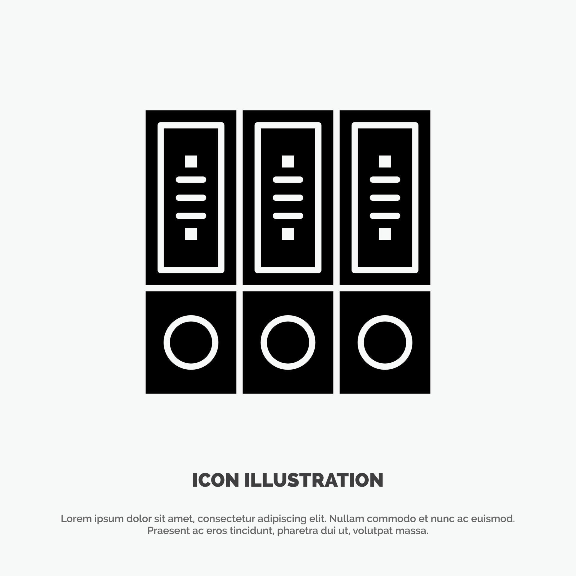 Files Archive Data Database Documents Folders solid Glyph Icon vector ... Files Archive Data Database Documents Folders solid Glyph Icon vector ...