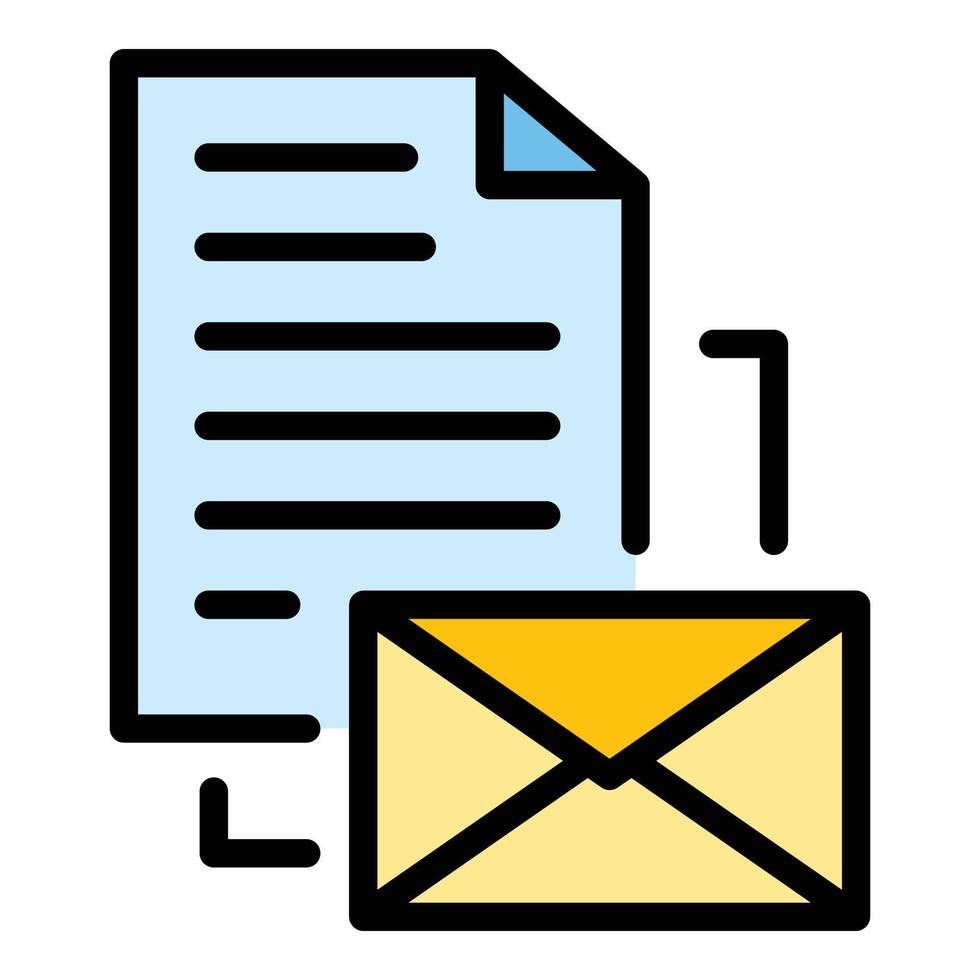 Papers Plan Estimator Icon Color Outline Vector 15003360 Vector Art At