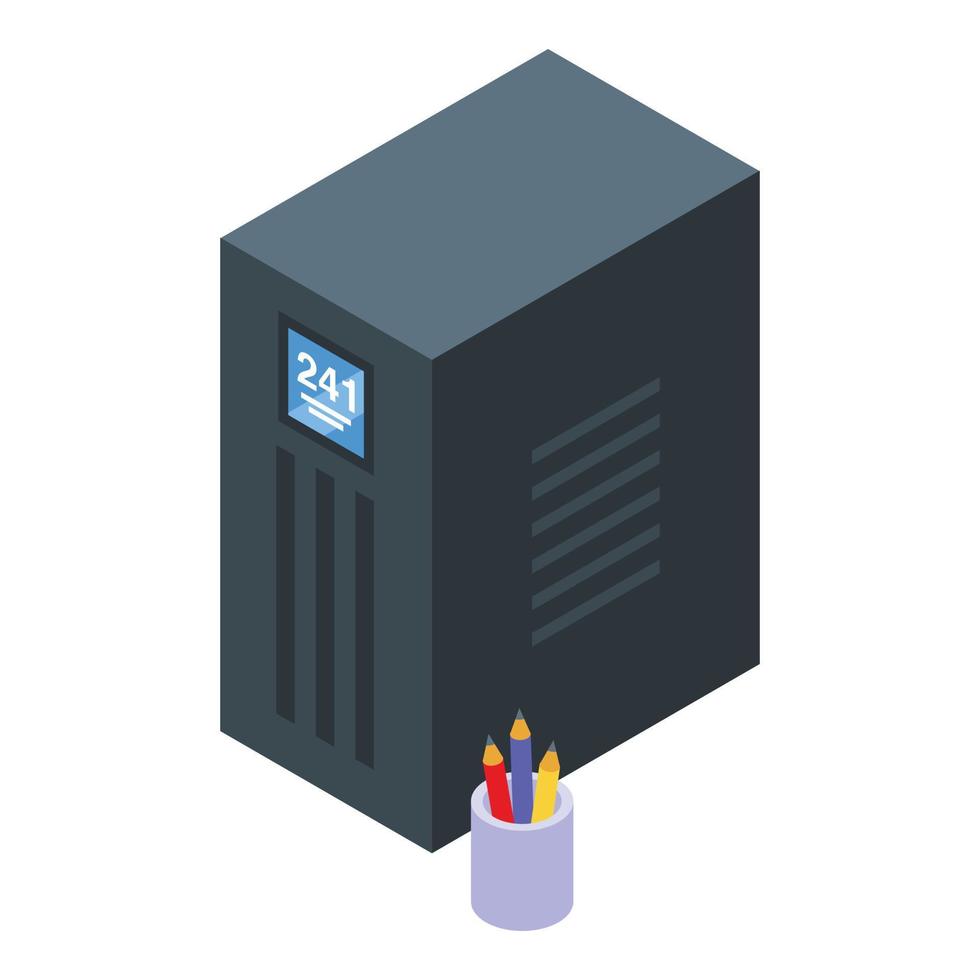 Learning pc block icon isometric vector. Training tool 15003476 Vector ...