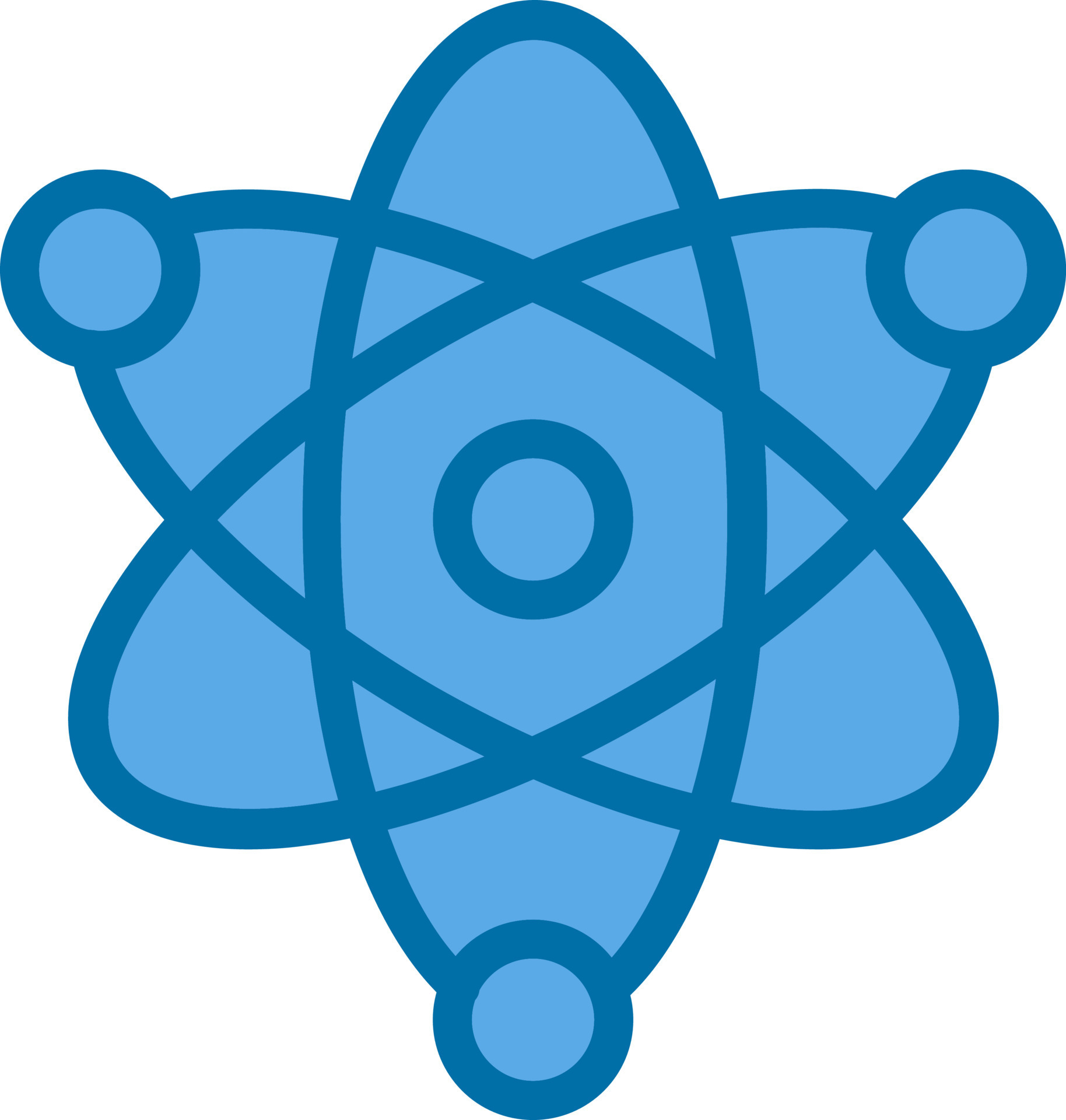 Atom Vector Icon Design 15003775 Vector Art at Vecteezy