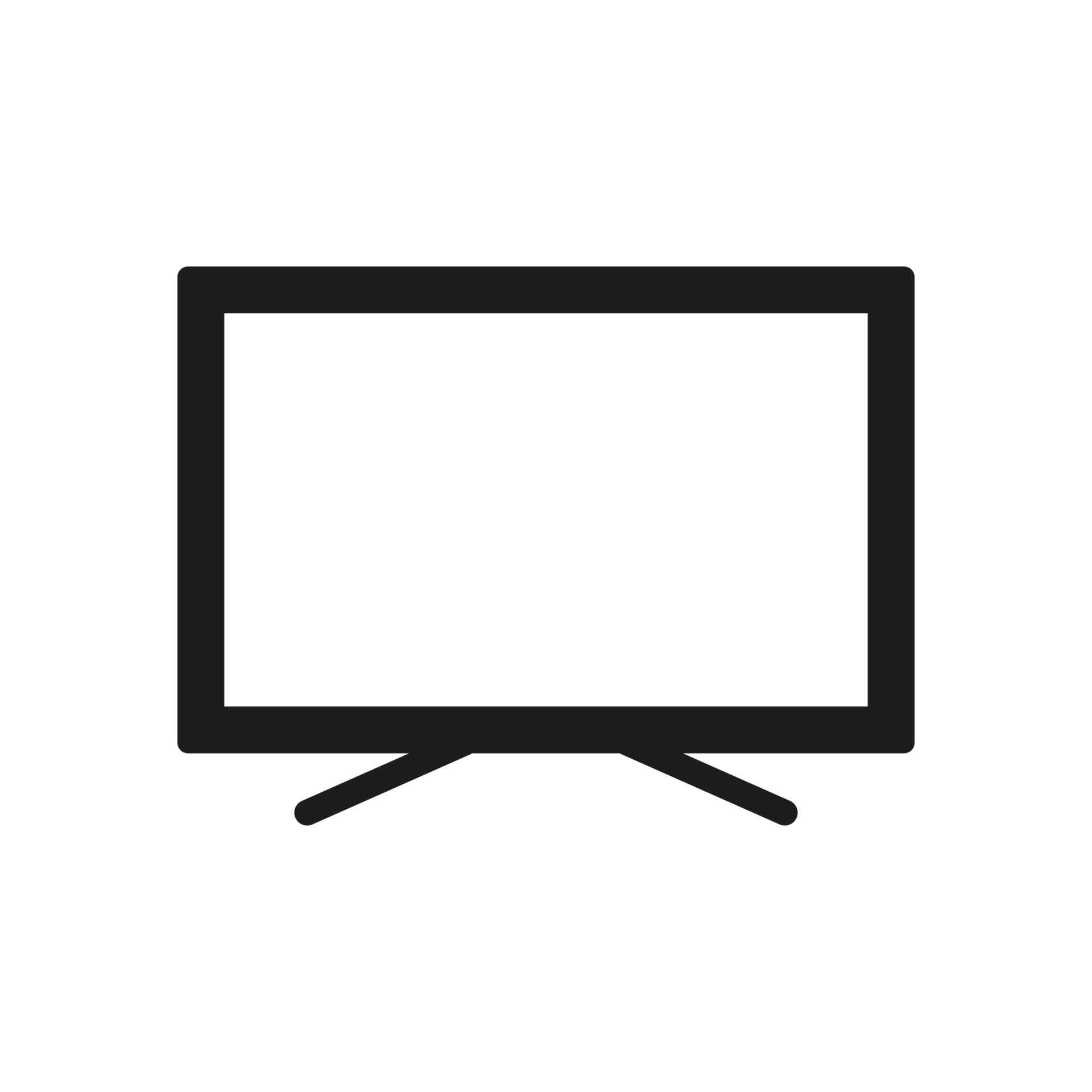 Smart TV Home Equipment. Television LED Display Glyph Pictogram. TV Set with Wide Monitor ...