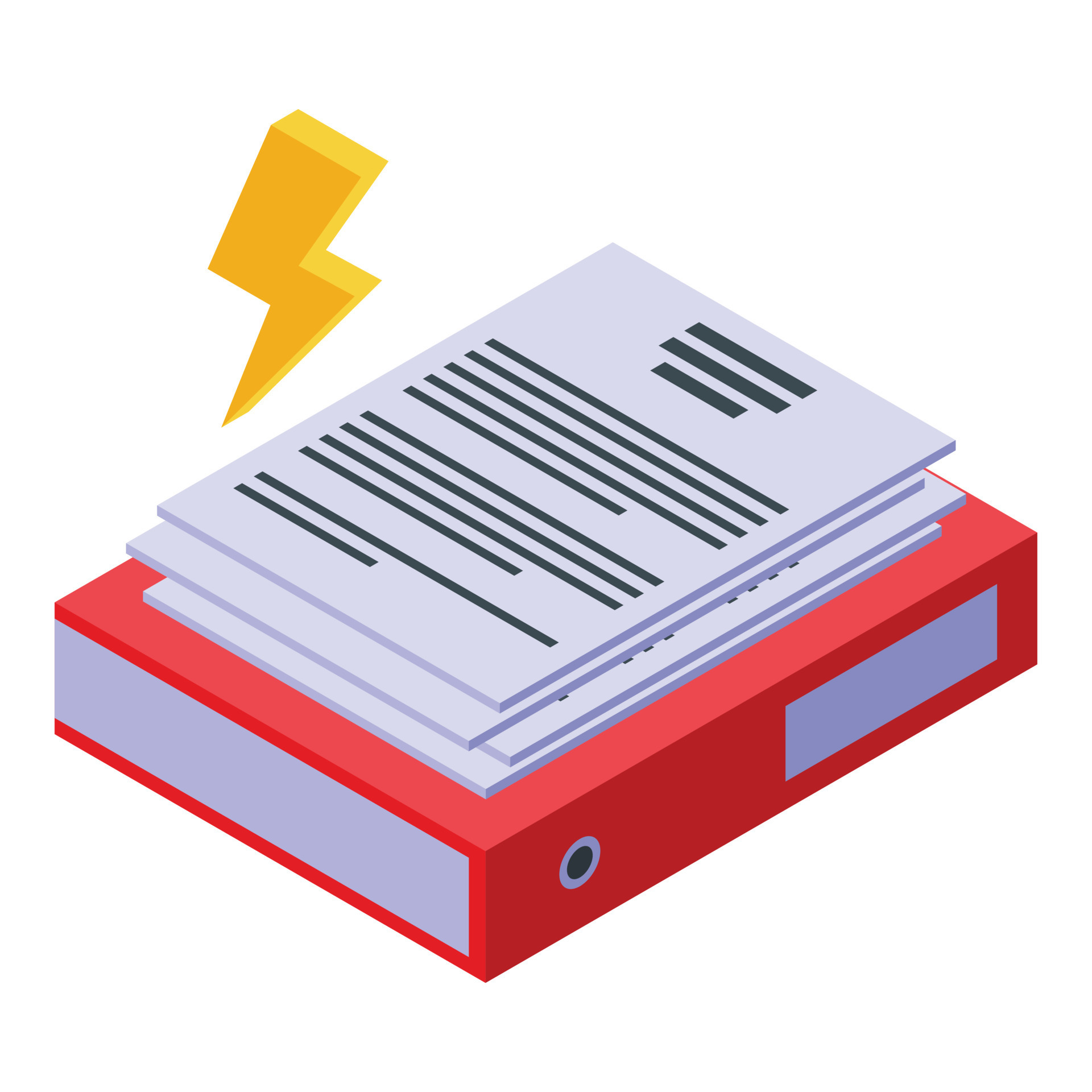 Report Folder Icon Isometric Vector Company Finance 15011215 Vector