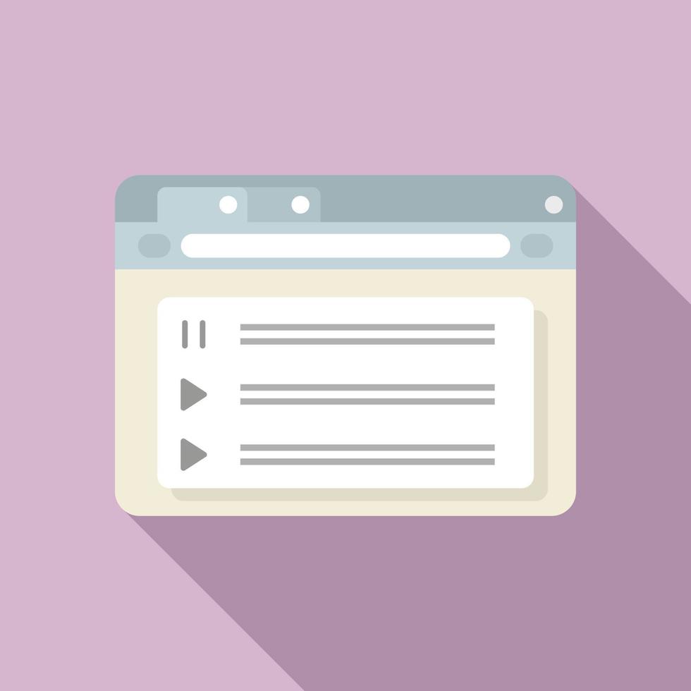 Internet browser icon flat vector. Computer window 15011944 Vector Art at Vecteezy