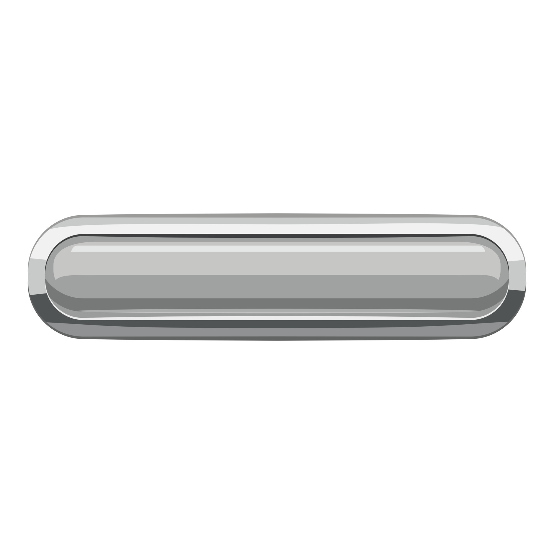 Gray rectangular button icon, cartoon style 15014499 Vector Art at Vecteezy