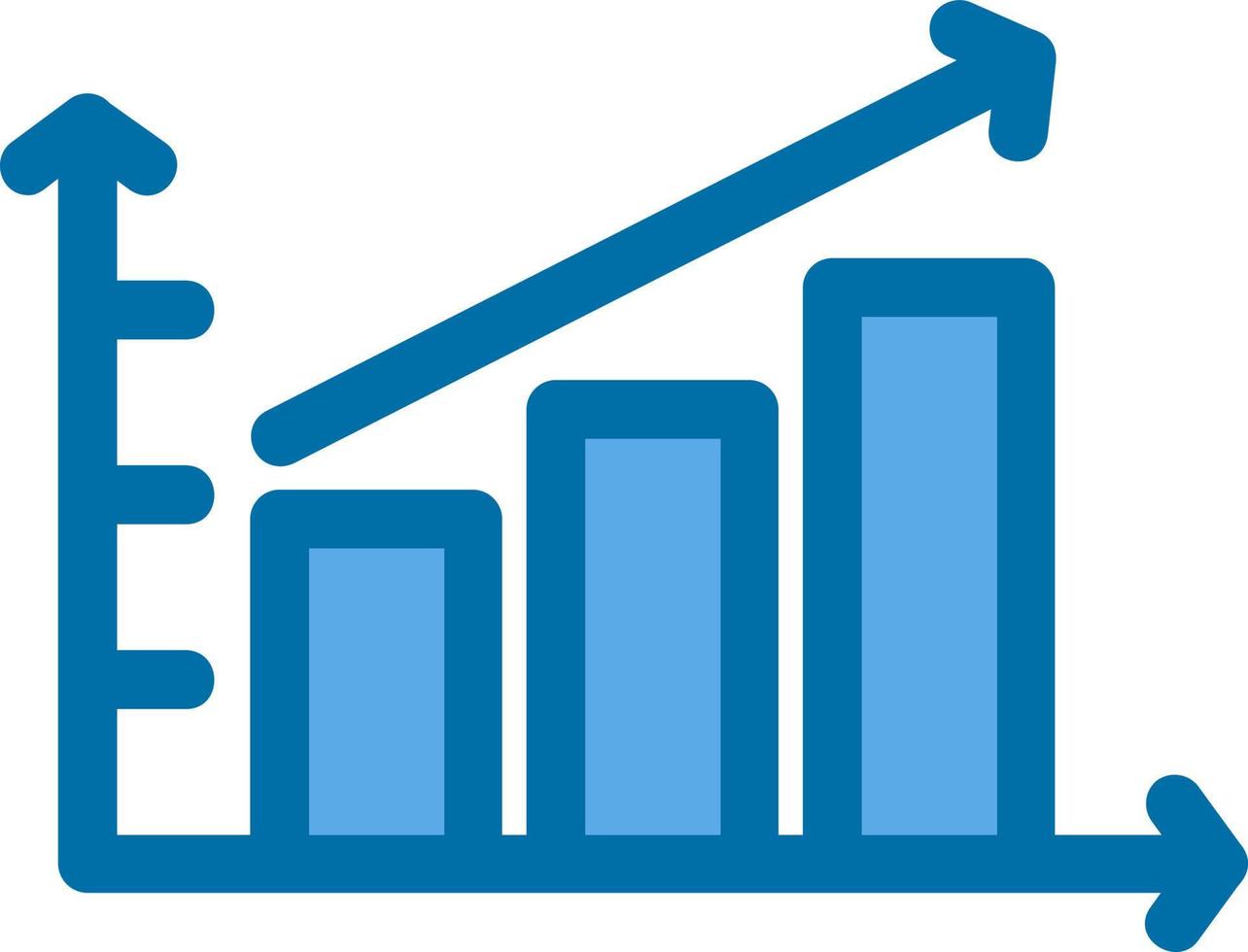 Escalating Bar Graph Vector Icon Design 15014859 Vector Art At Vecteezy
