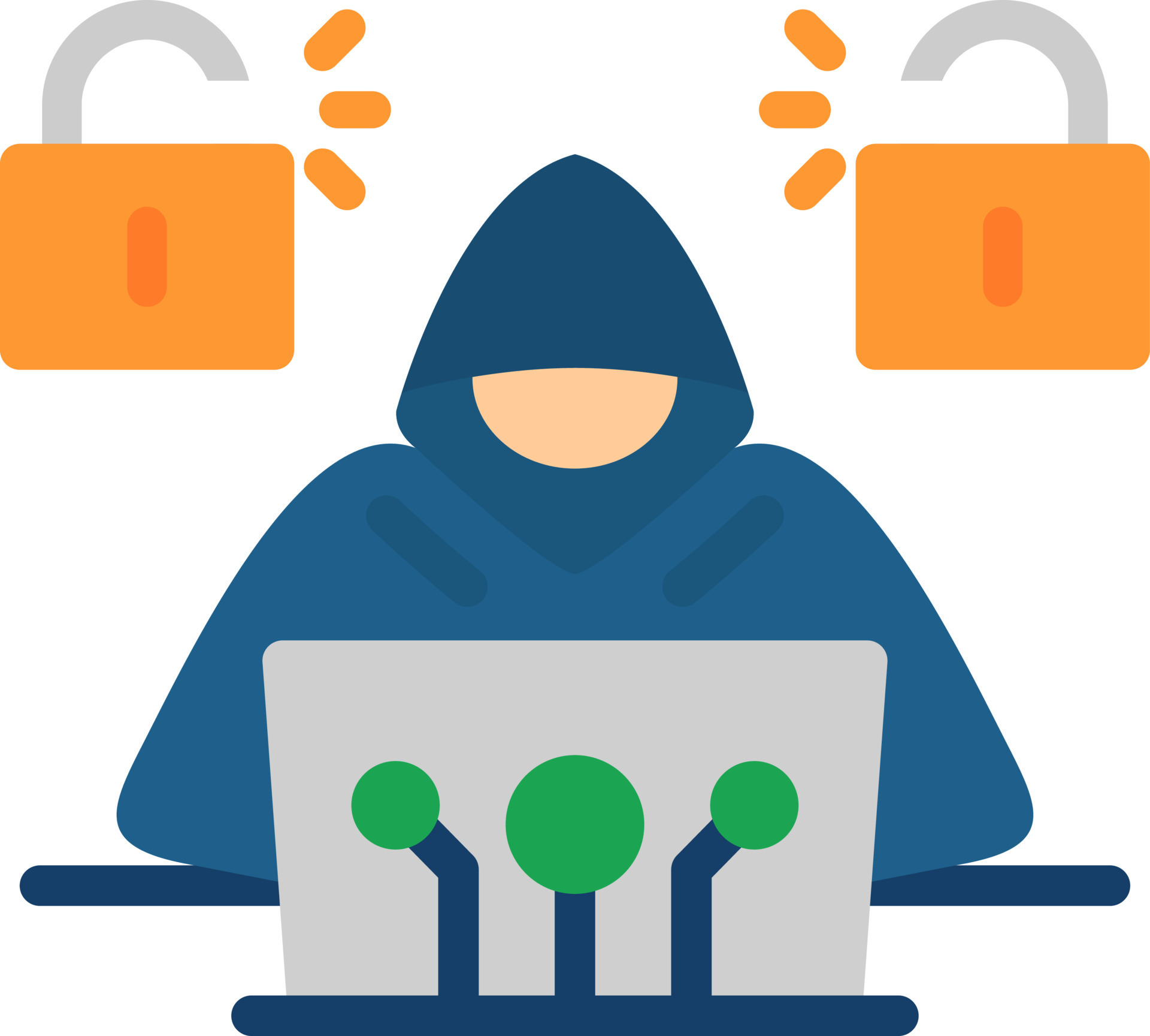 Cyber Attack Vector Icon Design 15015359 Vector Art At Vecteezy