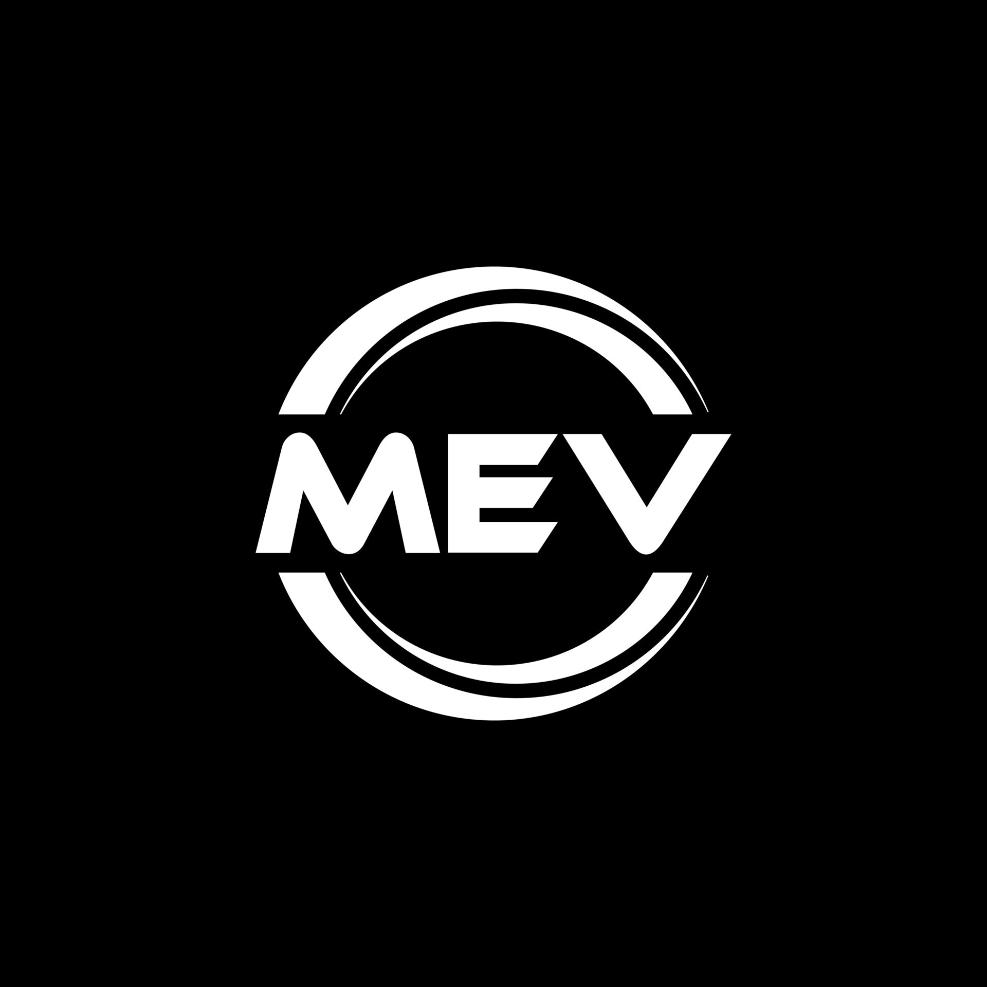 MEV letter logo design in illustration. Vector logo, calligraphy designs for logo, Poster ...