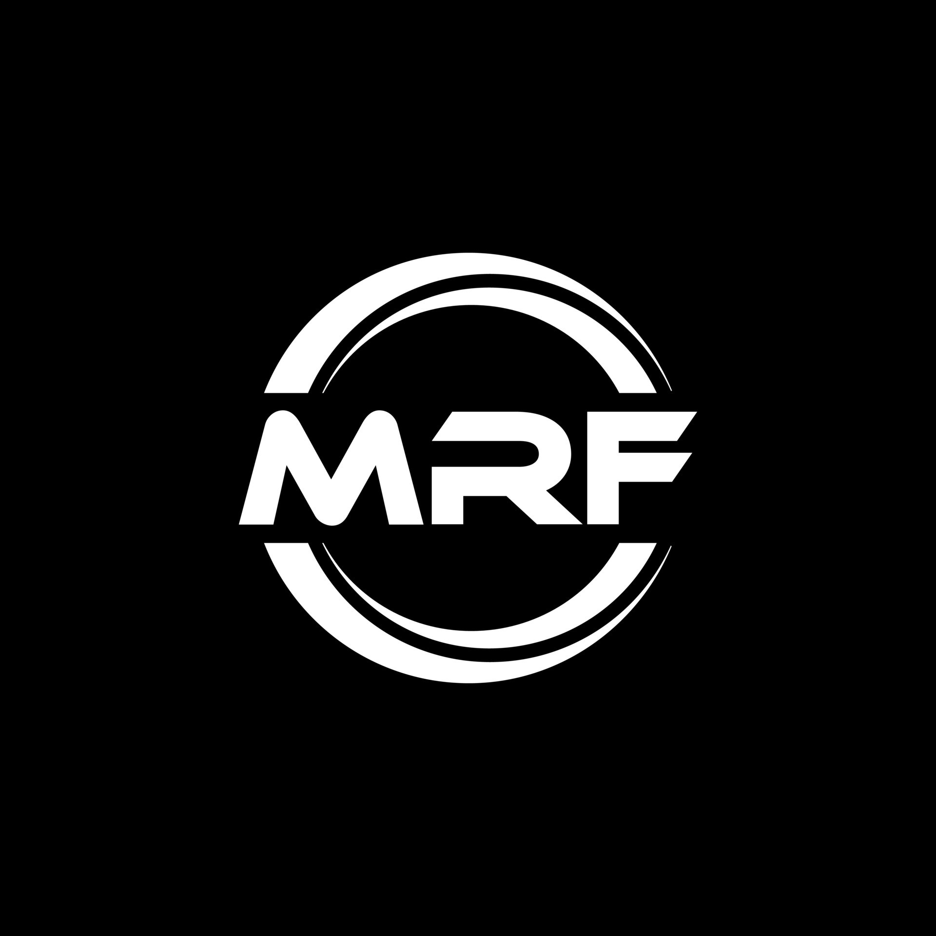 diseño de logotipo de letra mrf en ilustración. logotipo vectorial, diseños de caligrafía para ...