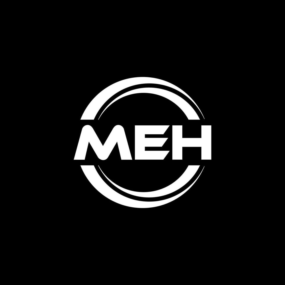 Meh Letter Logo Design In Illustration Vector Logo Calligraphy Designs For Logo Poster