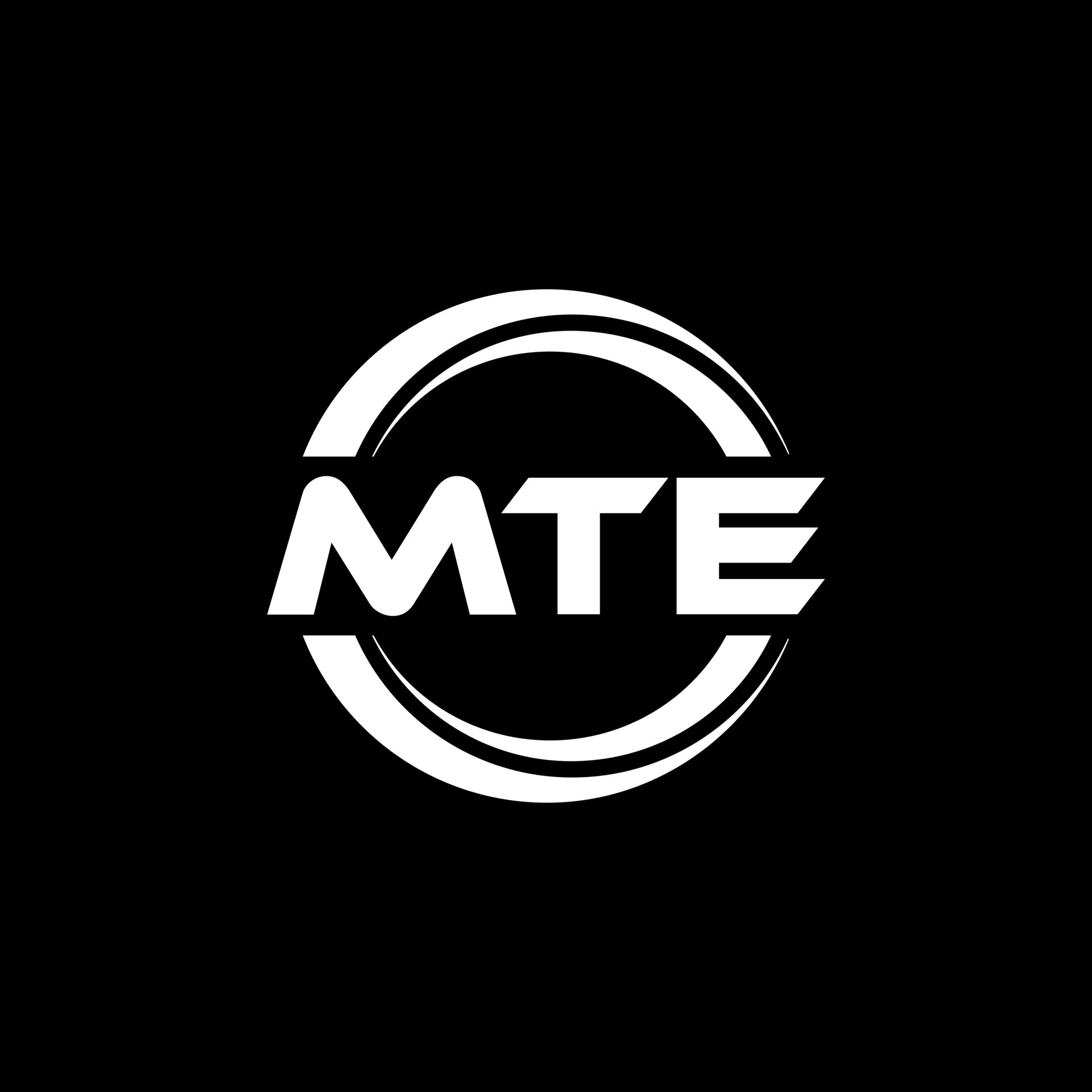 diseño del logotipo de la letra mte en la ilustración. logotipo vectorial, diseños de caligrafía ...