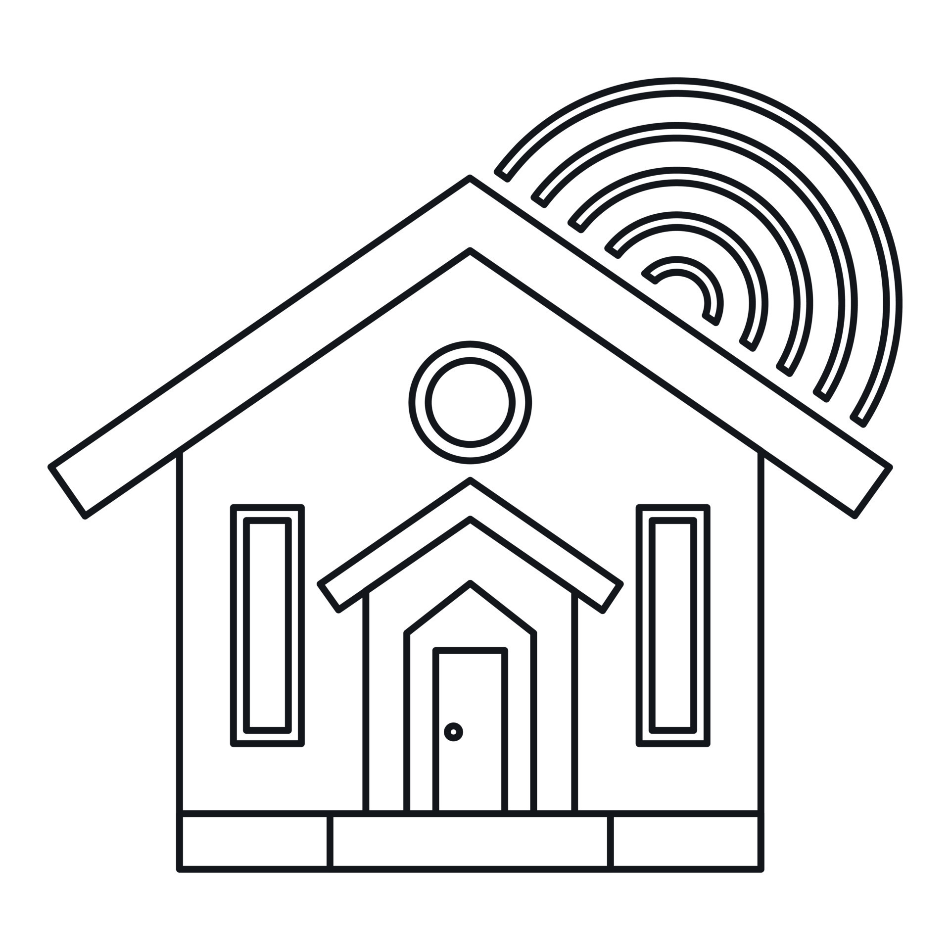 House Icon Outline Style 15017536 Vector Art At Vecteezy