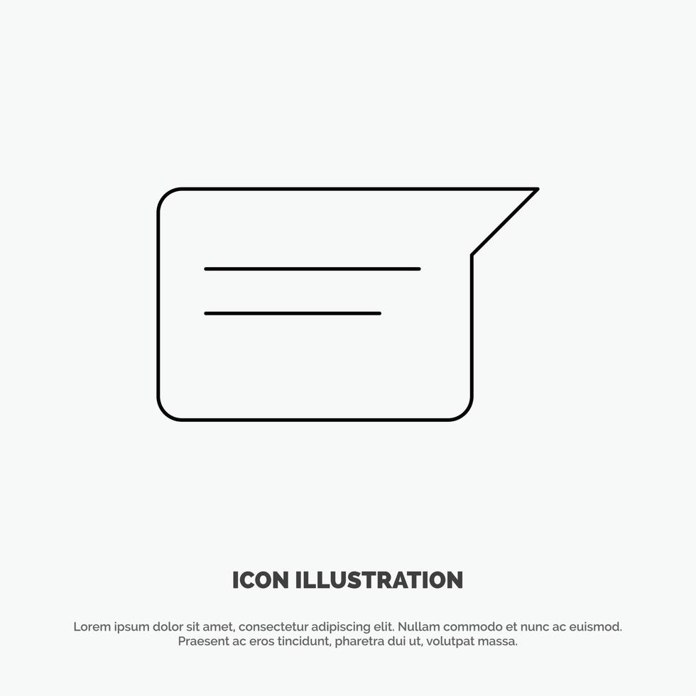 Chat Basic Chatting Ui Line Icon Vector 15020358 Vector Art at Vecteezy