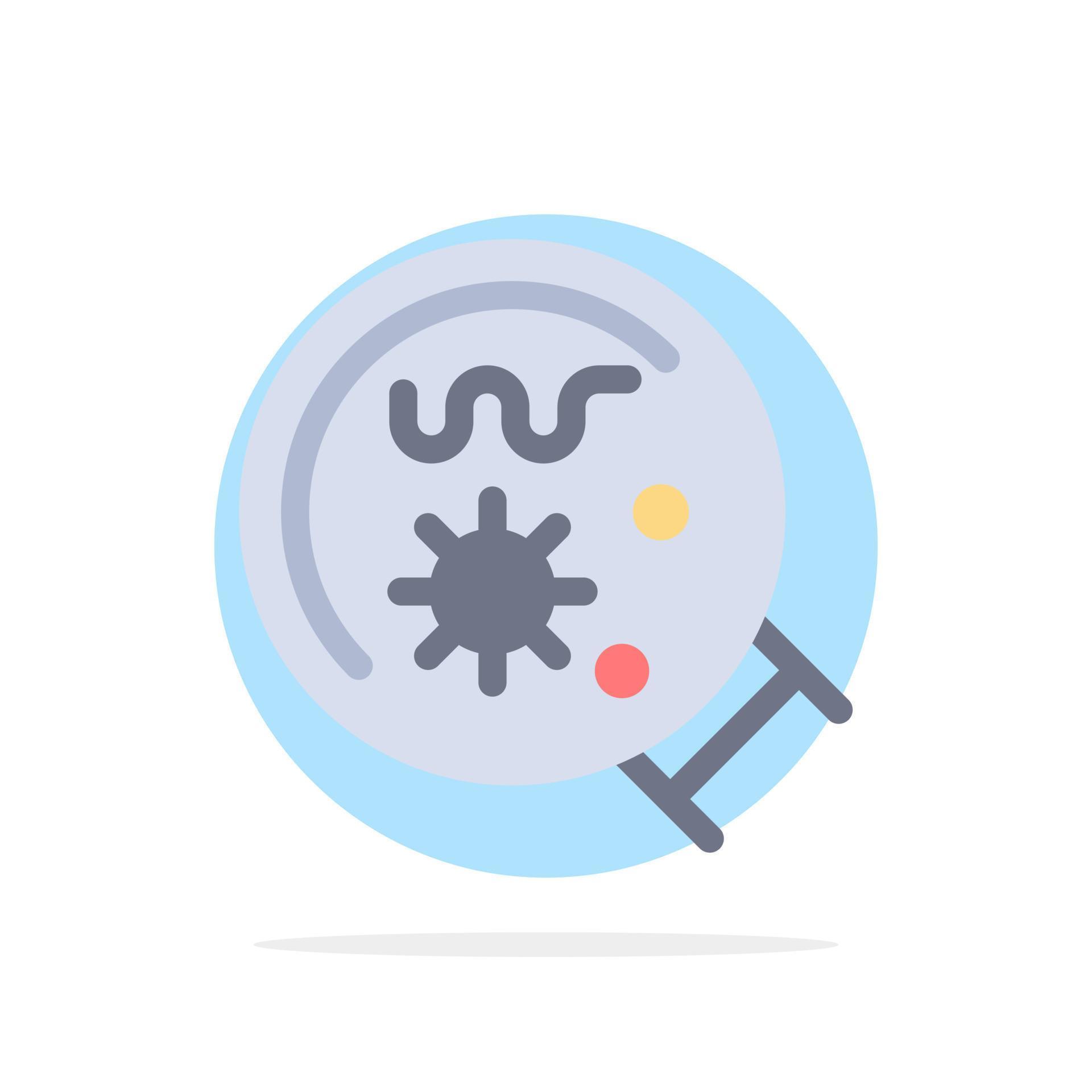 Germs Laboratory Magnifier Science Abstract Circle Background Flat