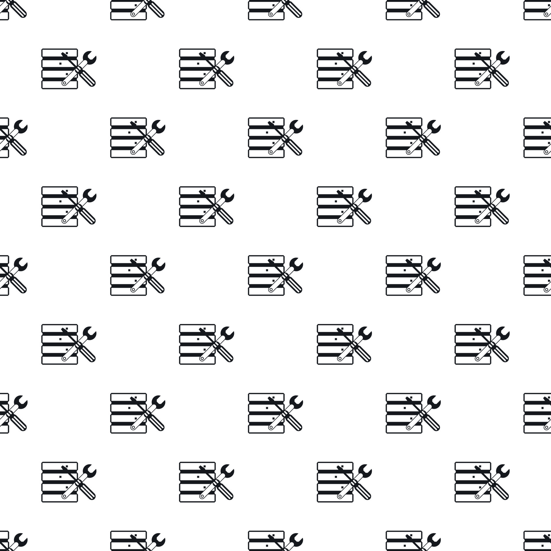 Database setup pattern, simple style 15029369 Vector Art at Vecteezy
