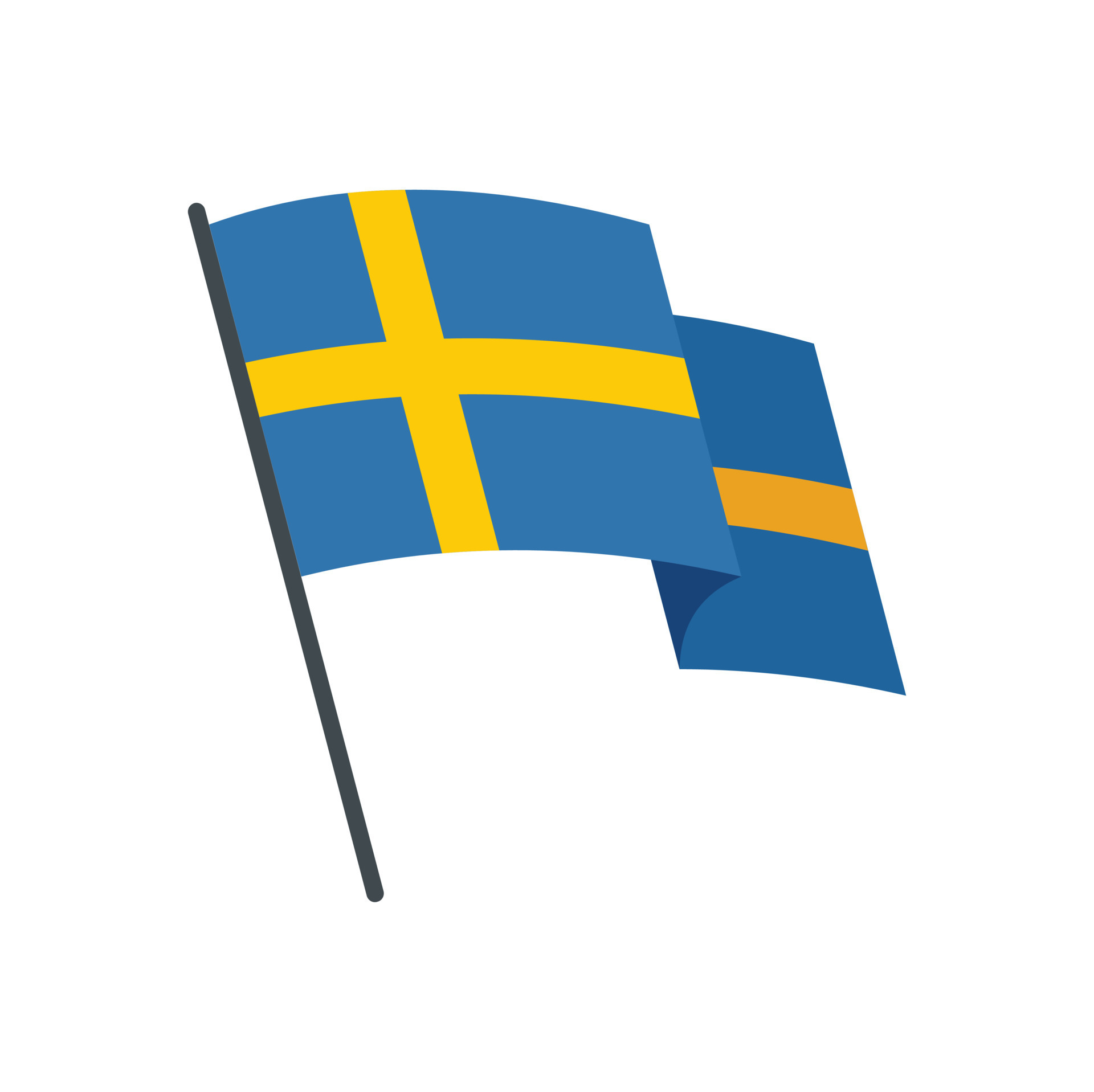 suecia, bandera, icono, plano, aislado, vector 15030619 Vector en Vecteezy