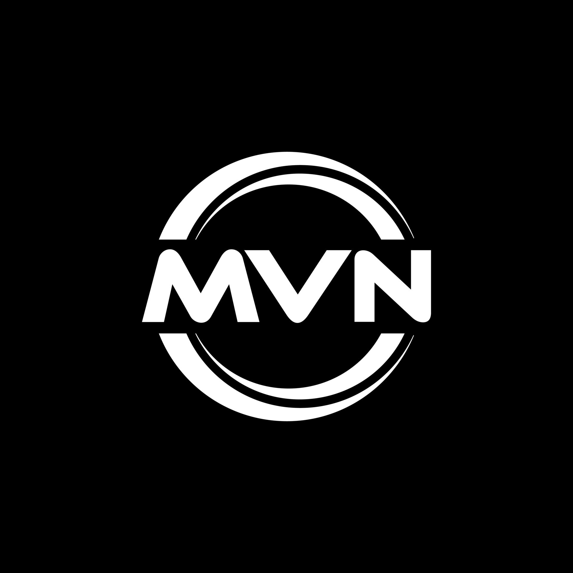 diseño del logotipo de la letra mvn en la ilustración. logotipo vectorial, diseños de caligrafía ...