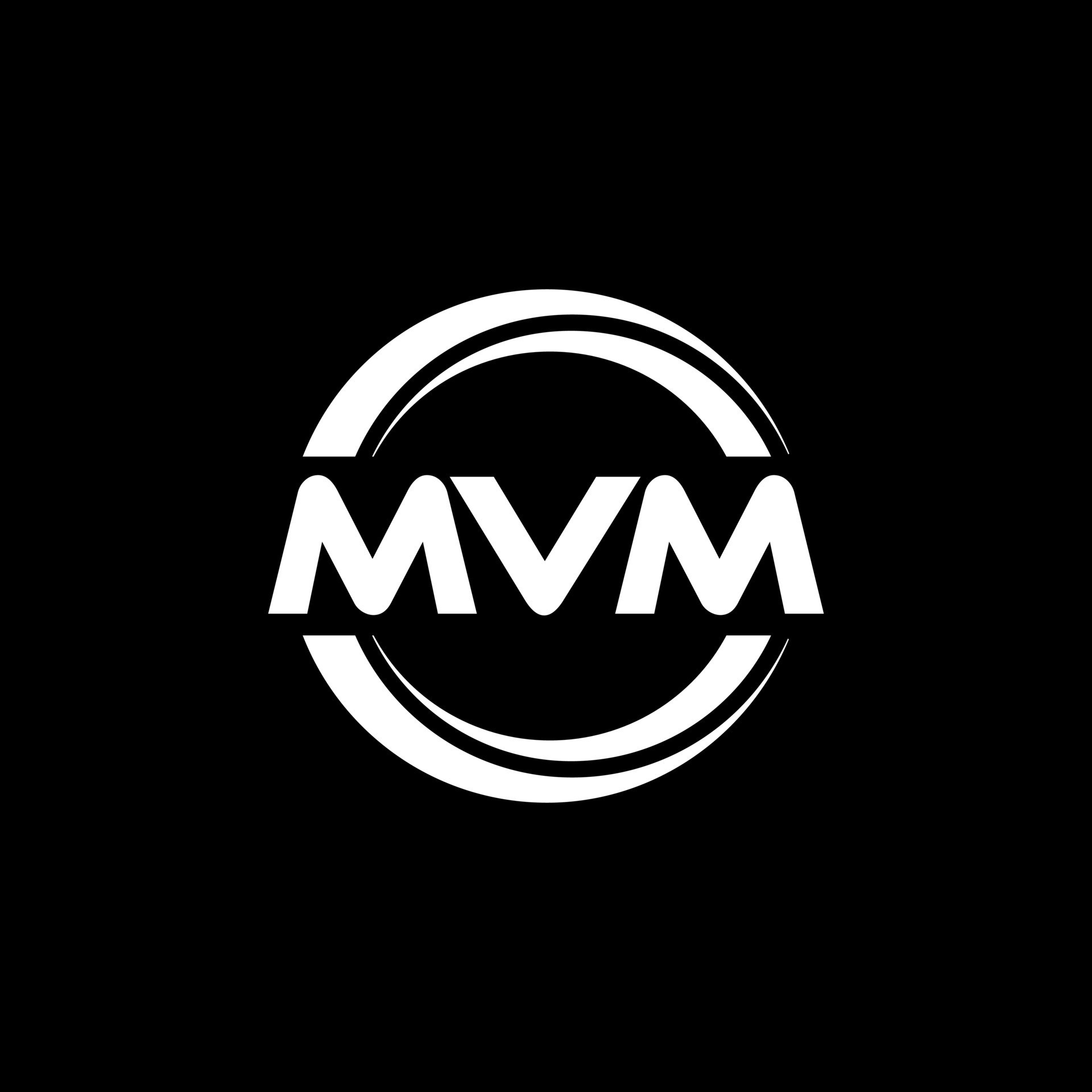 diseño de logotipo de letra mvm en ilustración. logotipo vectorial, diseños de caligrafía para ...