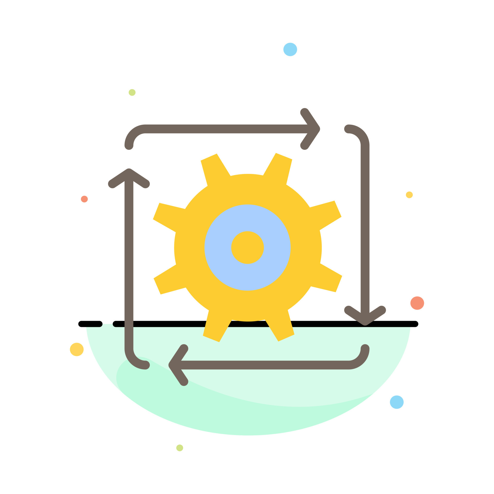 Workflow Automation Development Flow Operation Abstract Flat Color Icon Template 15031706 Vector