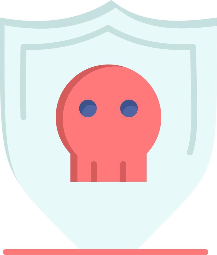 Shield Security Secure Plain Flat Color Icon Vector Icon Banner Template 15031913 Vector Art At