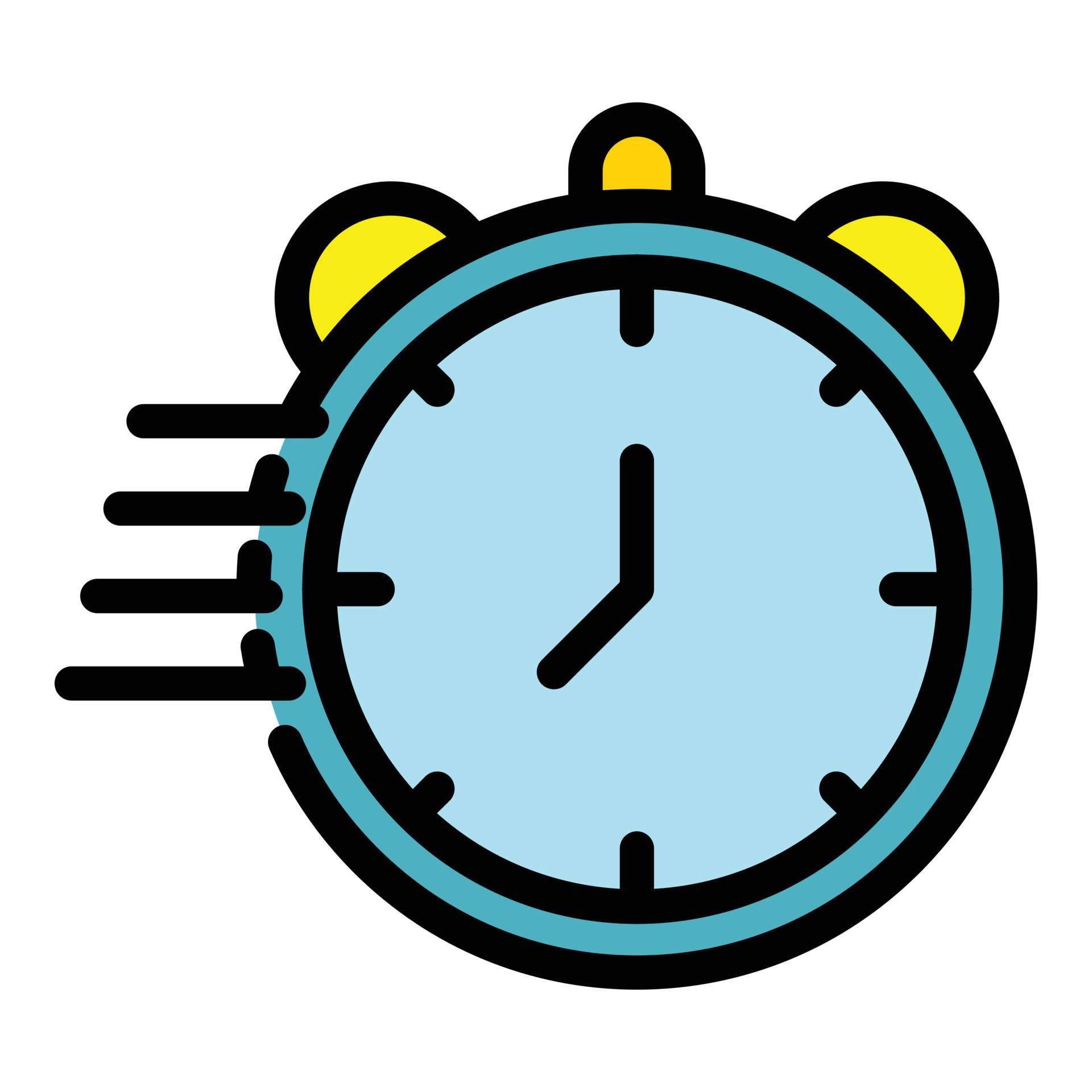 Stopwatch Clock Icon Color Outline Vector 15032169 Vector Art At Vecteezy