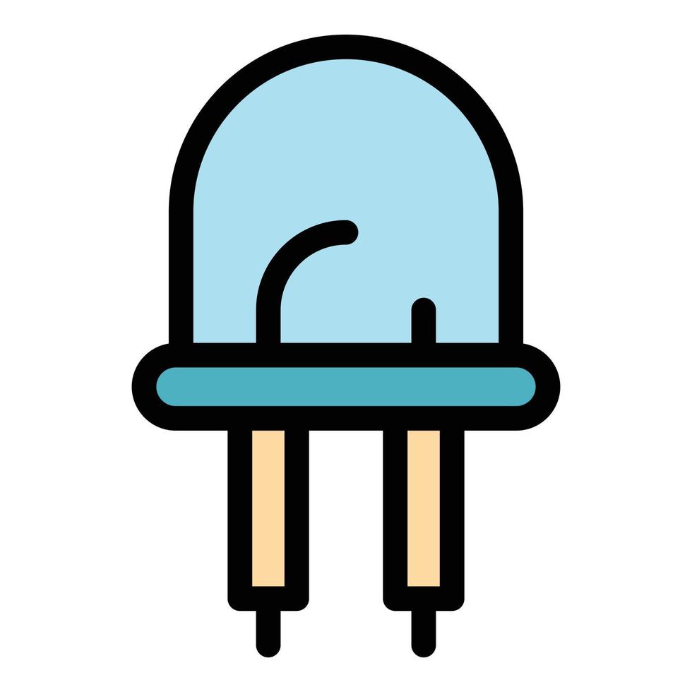 Electrical diode icon color outline vector 15032175 Vector Art at Vecteezy