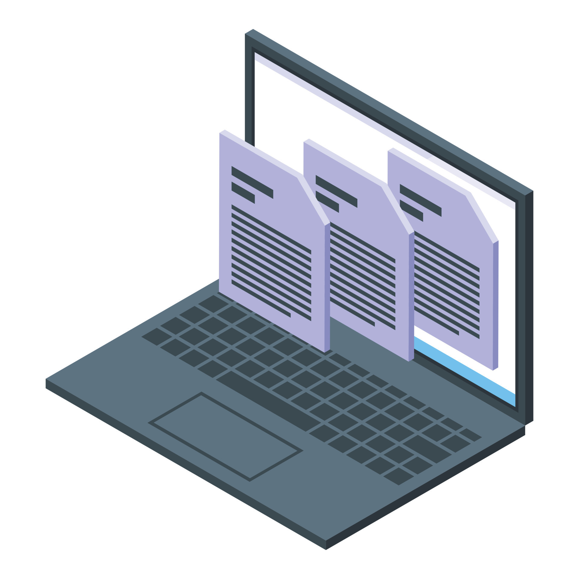 Laptop data files icon isometric vector. Sd card 15033015 Vector Art at ...