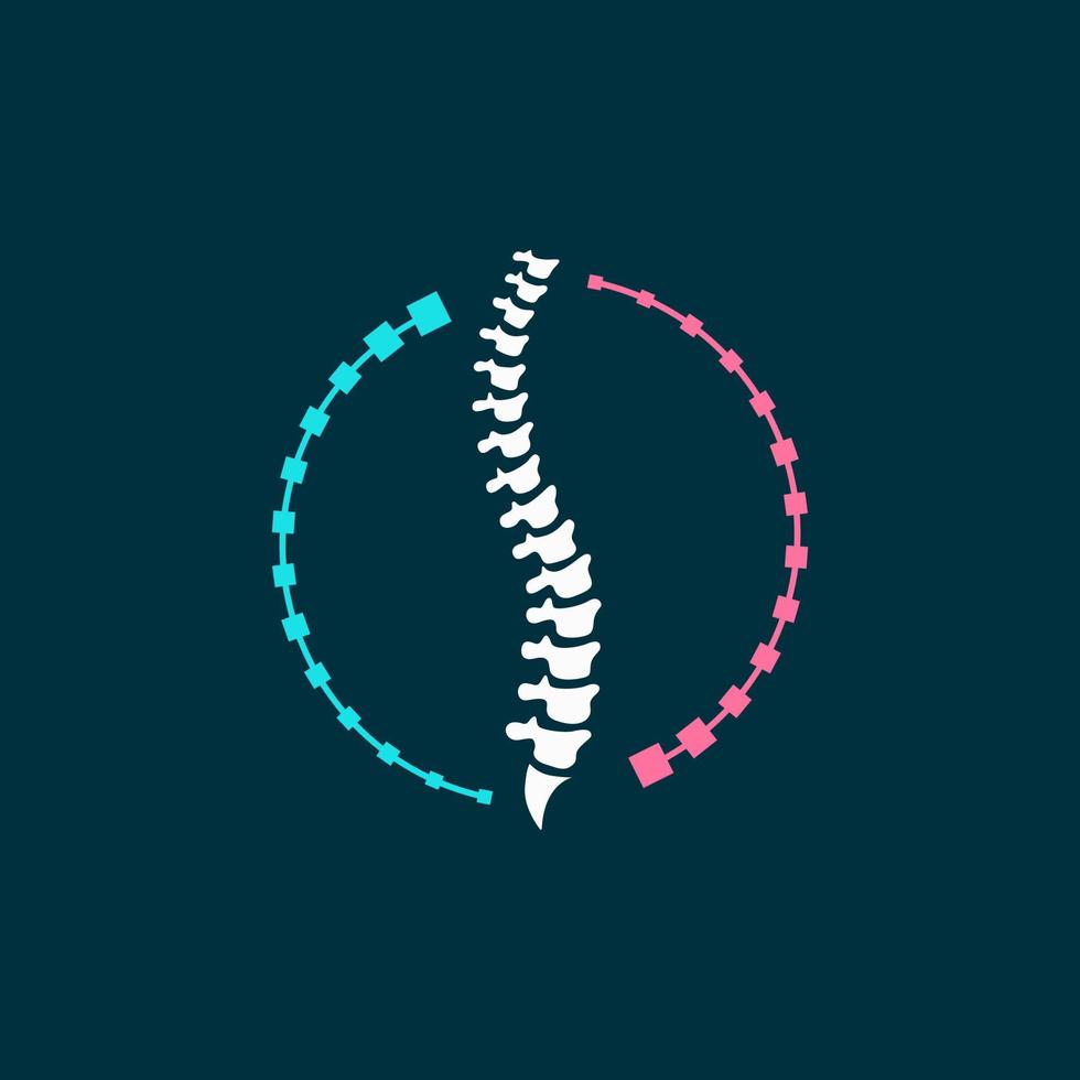 vector de concepto de diseños de logotipo de salud de tecnología de columna vertebral 15033405 ...