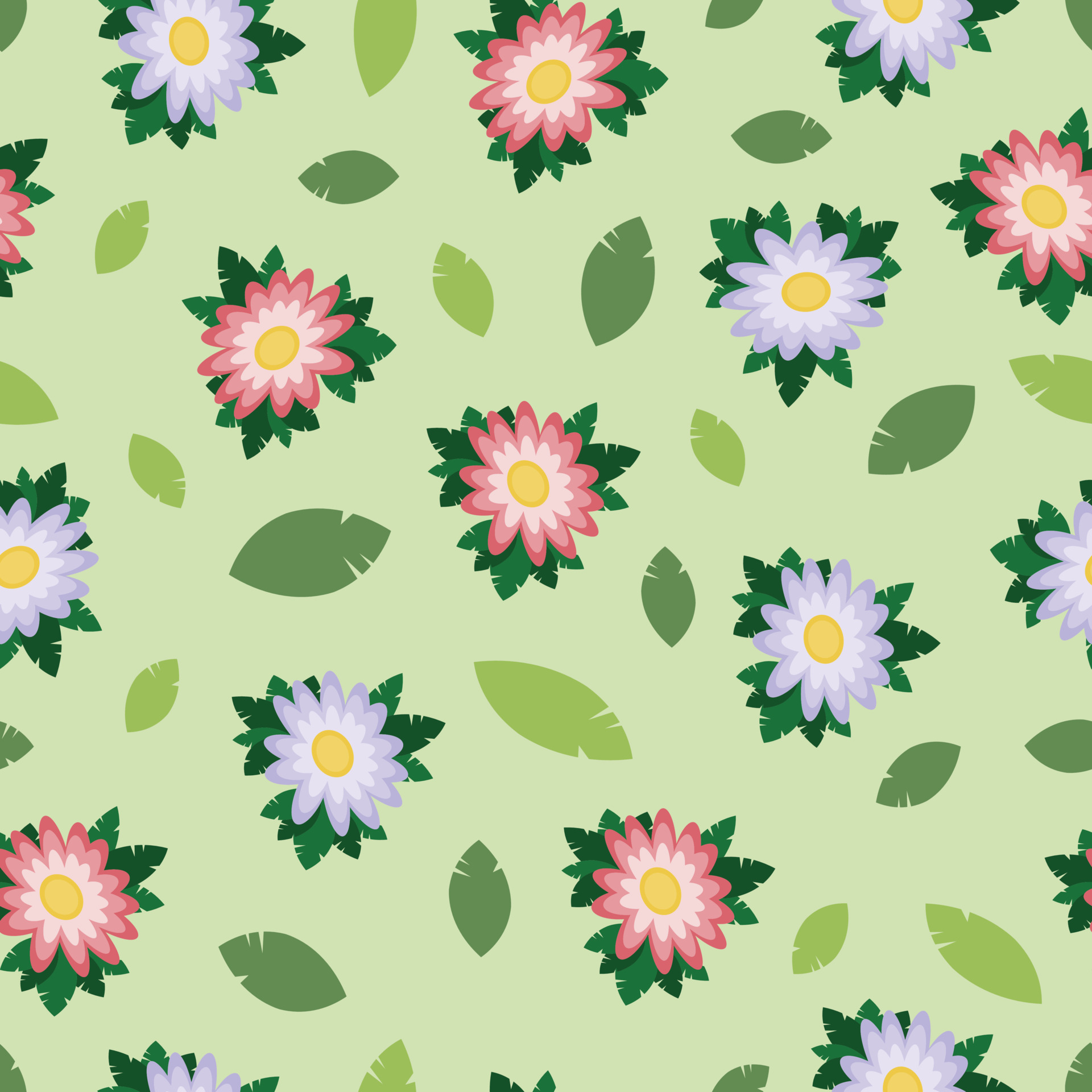 Seamless pattern. Bright spring seamless pattern with the image of ...