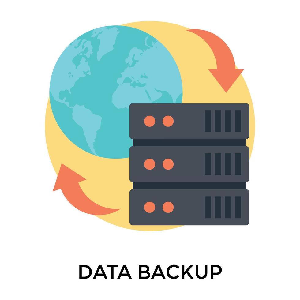 Trendy Server Backup 15035145 Vector Art At Vecteezy