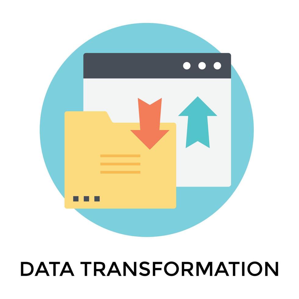 Trendy Data Transformation 15035162 Vector Art At Vecteezy