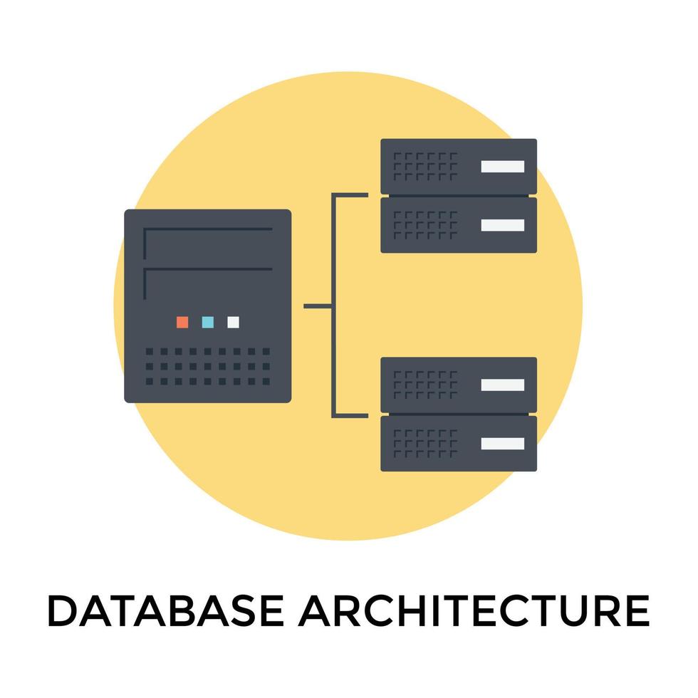 Trendy Database Architecture 15035276 Vector Art at Vecteezy
