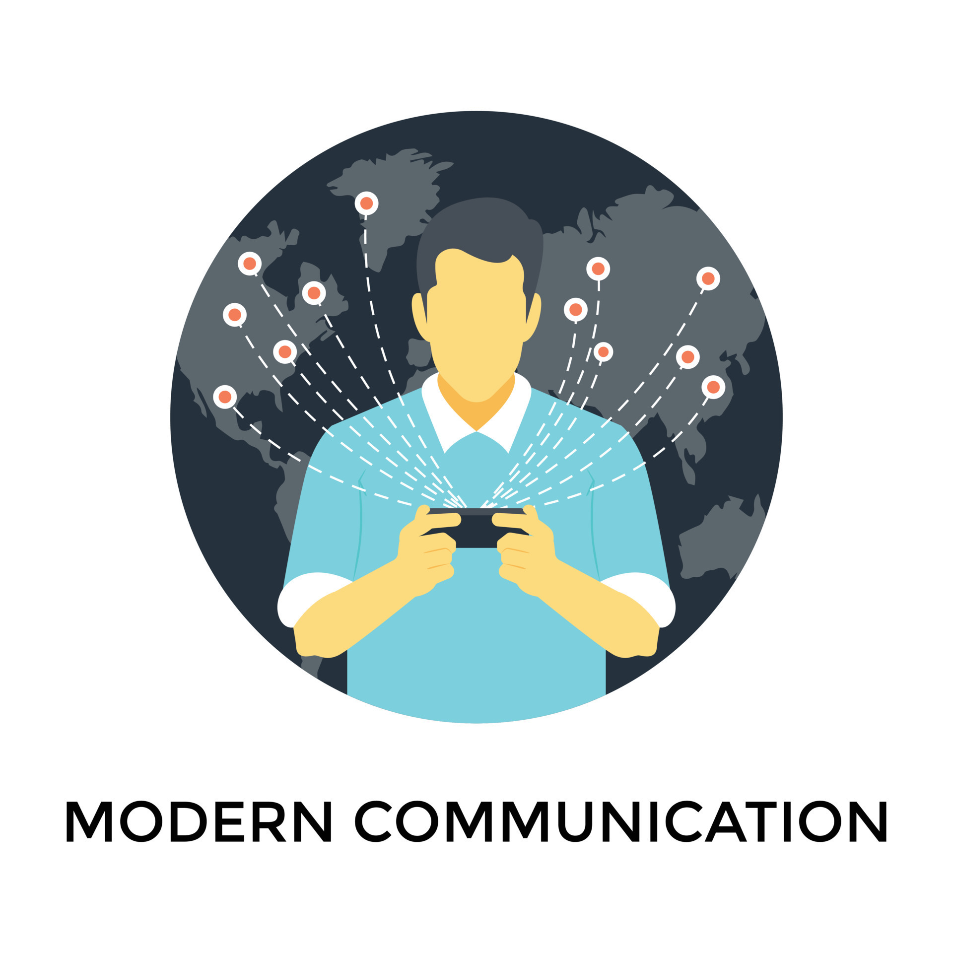 Trendy Modern Communication 15035286 Vector Art At Vecteezy