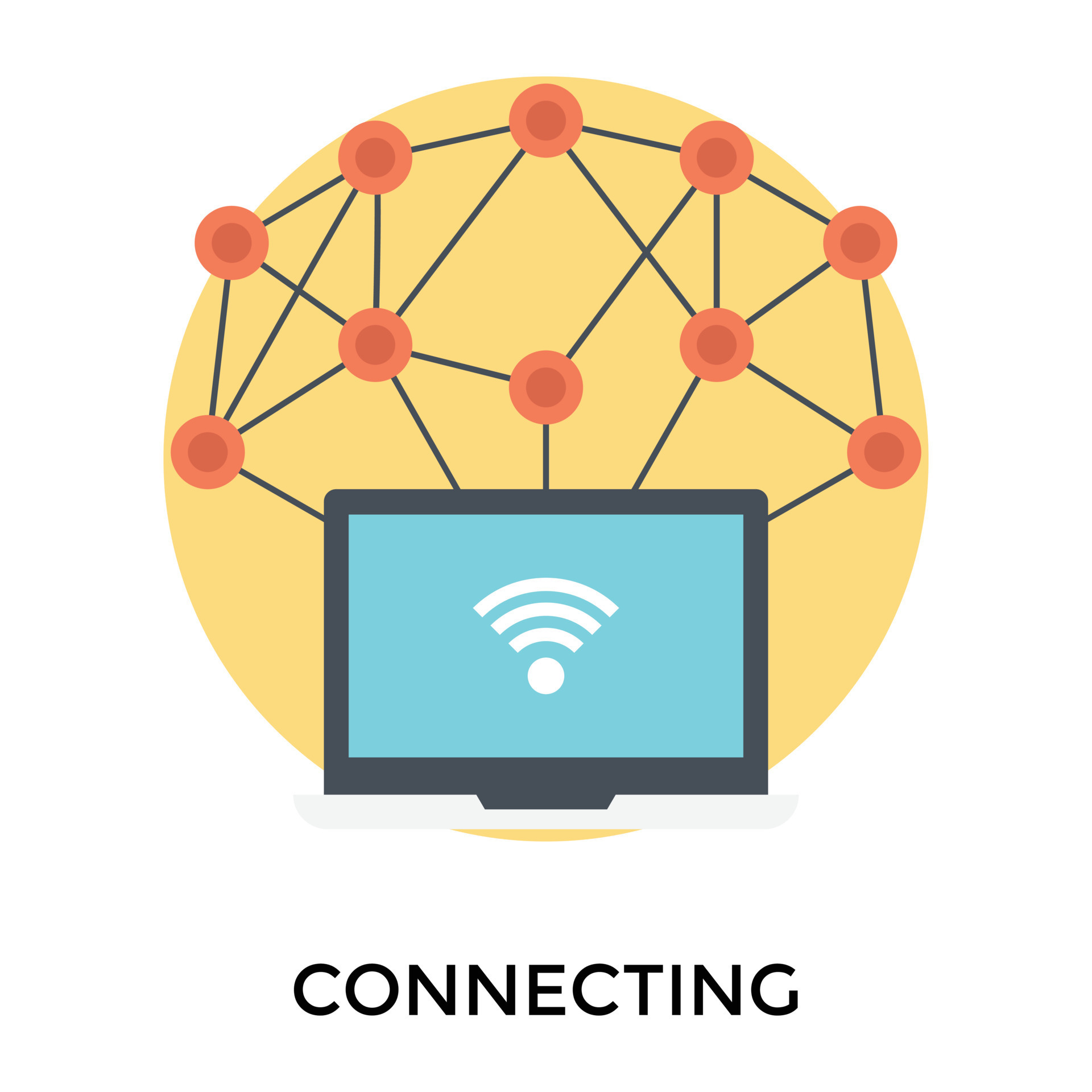 Wireless Sensor Network 15035343 Vector Art at Vecteezy