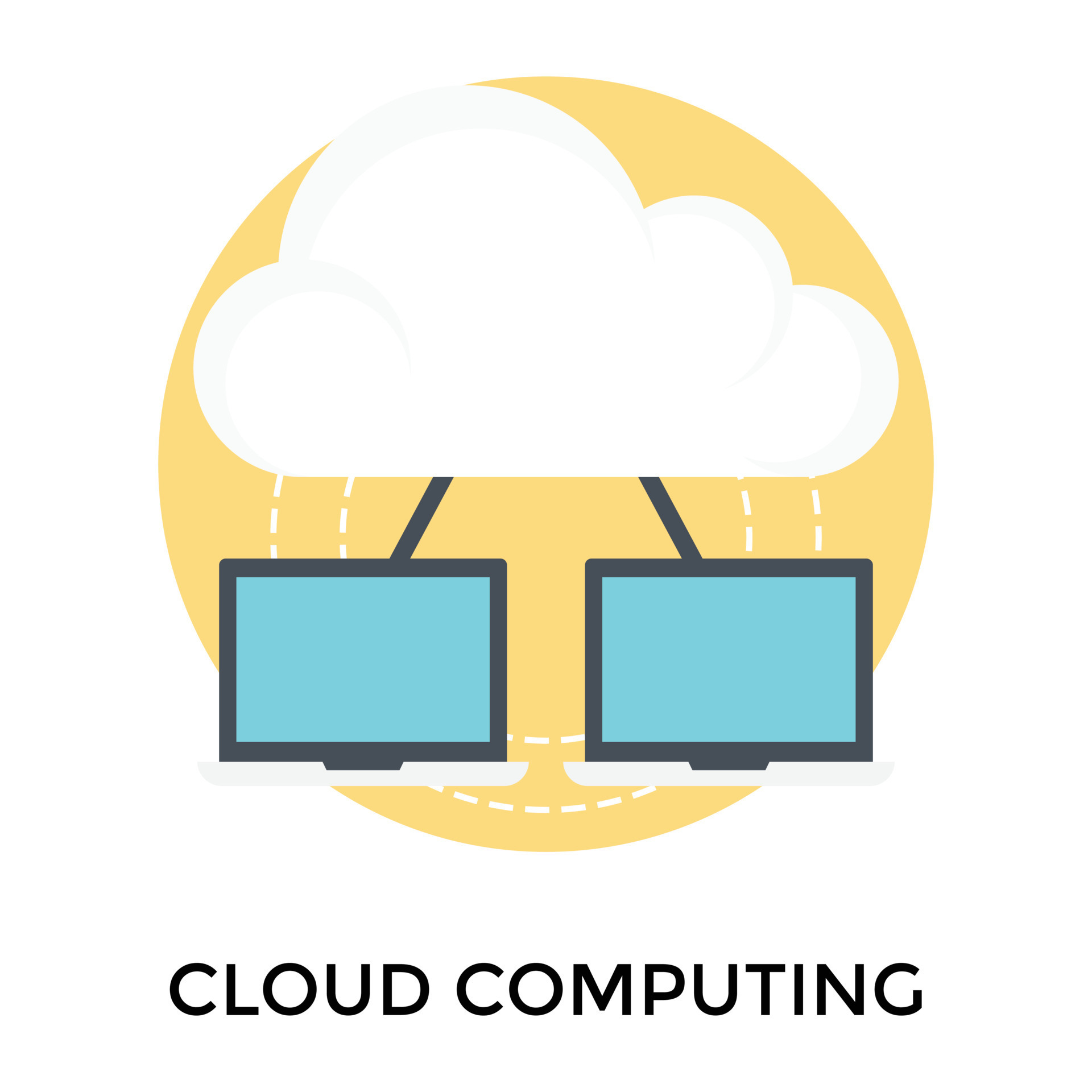 Trendy Cloud Computing 15035446 Vector Art At Vecteezy