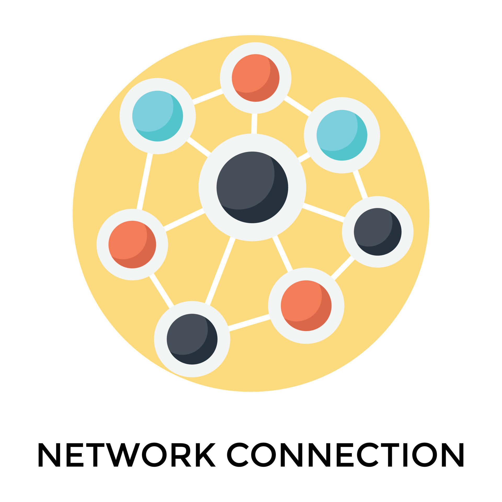 Trendy Network Connection 15035525 Vector Art At Vecteezy