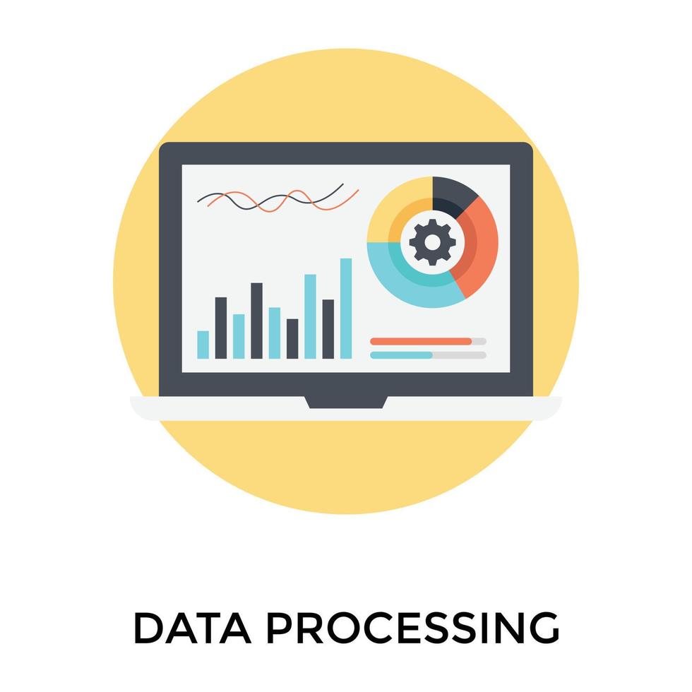 Trendy Data Processing 15035588 Vector Art at Vecteezy