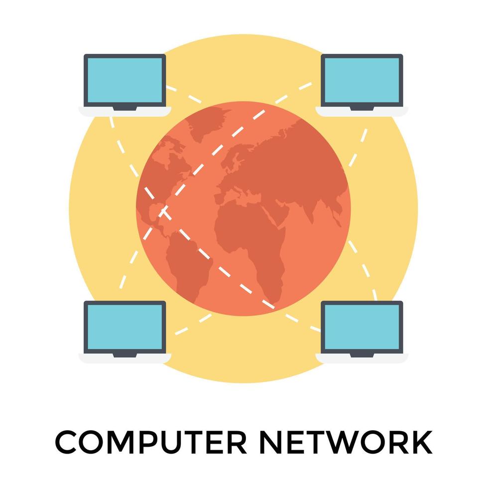Trendy Computer Network 15035682 Vector Art at Vecteezy
