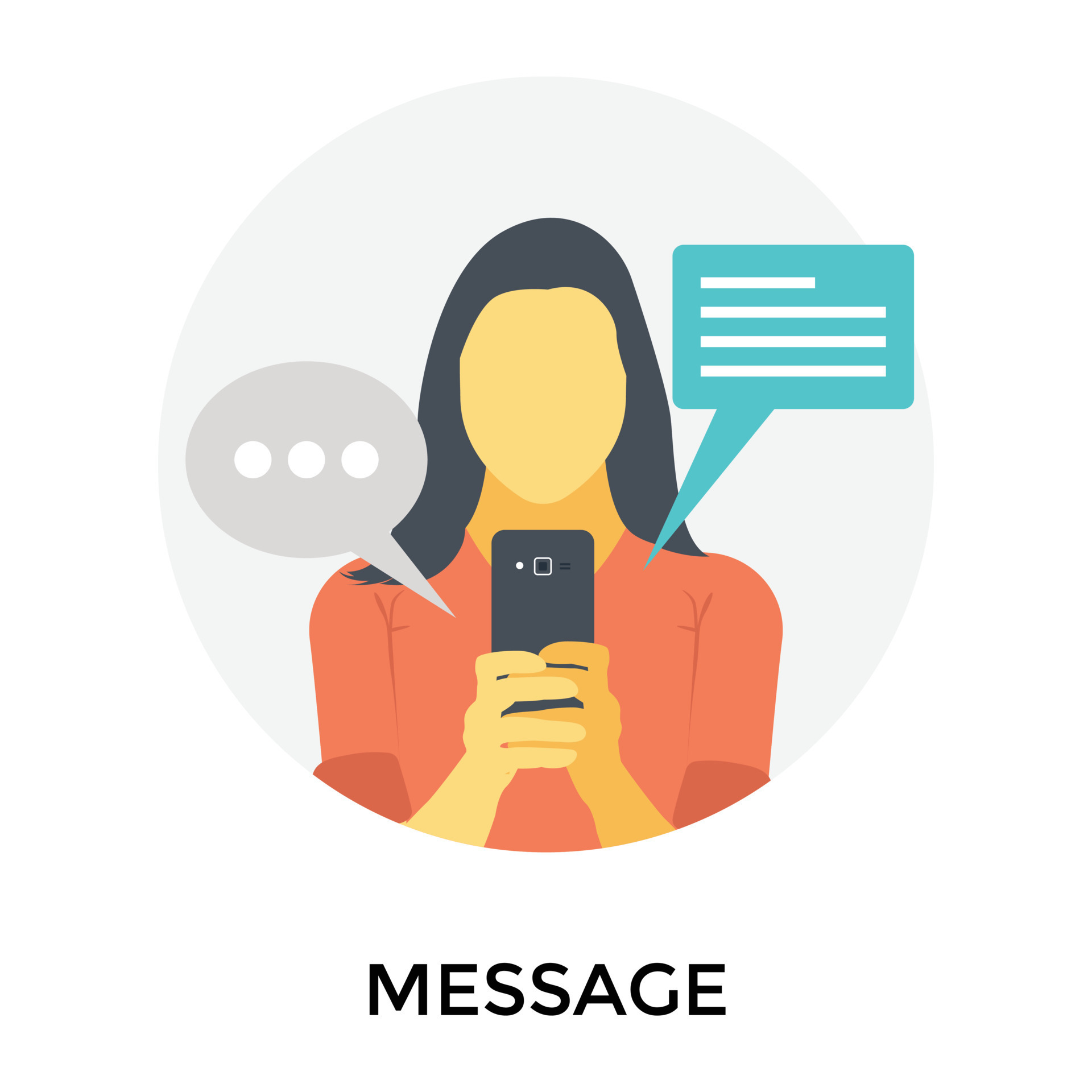 Trendy Message Concepts 15035710 Vector Art at Vecteezy