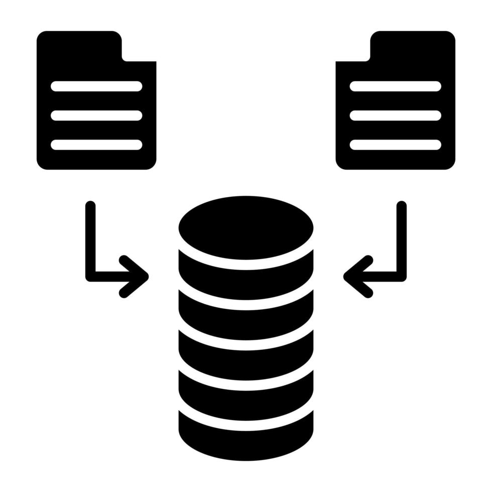 Data Flow Glyph Icon 15036246 Vector Art at Vecteezy
