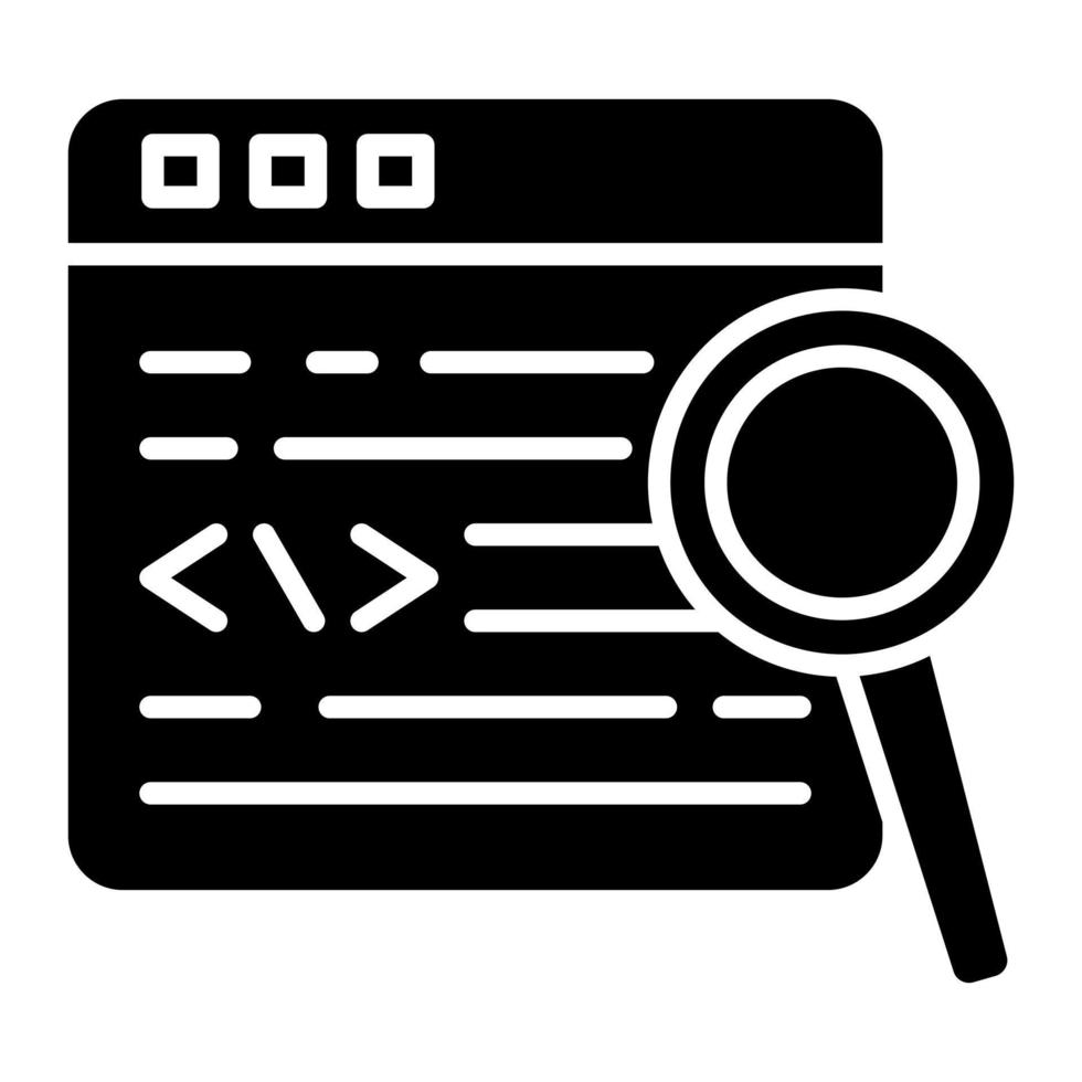 Find Code Glyph Icon 15037141 Vector Art at Vecteezy